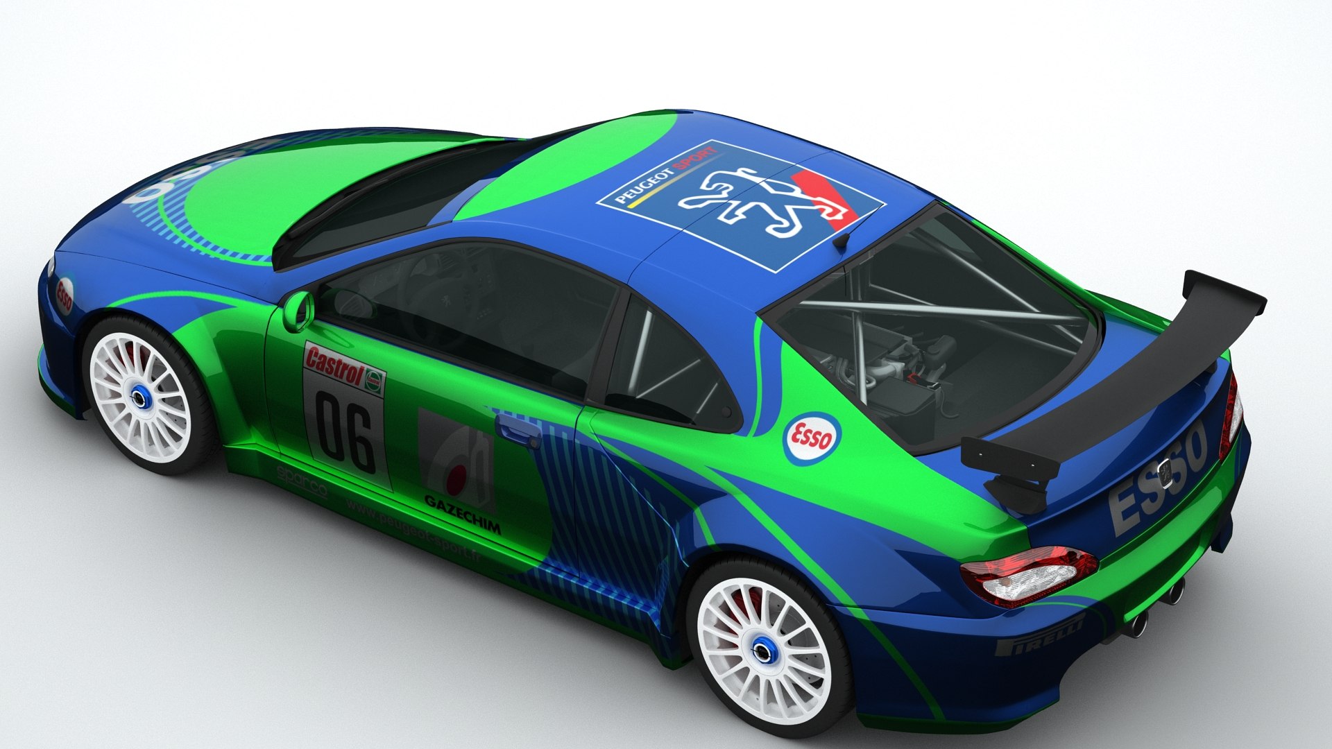 Peugeot 406 Coupe Silhouette 3D Model - TurboSquid 2255891