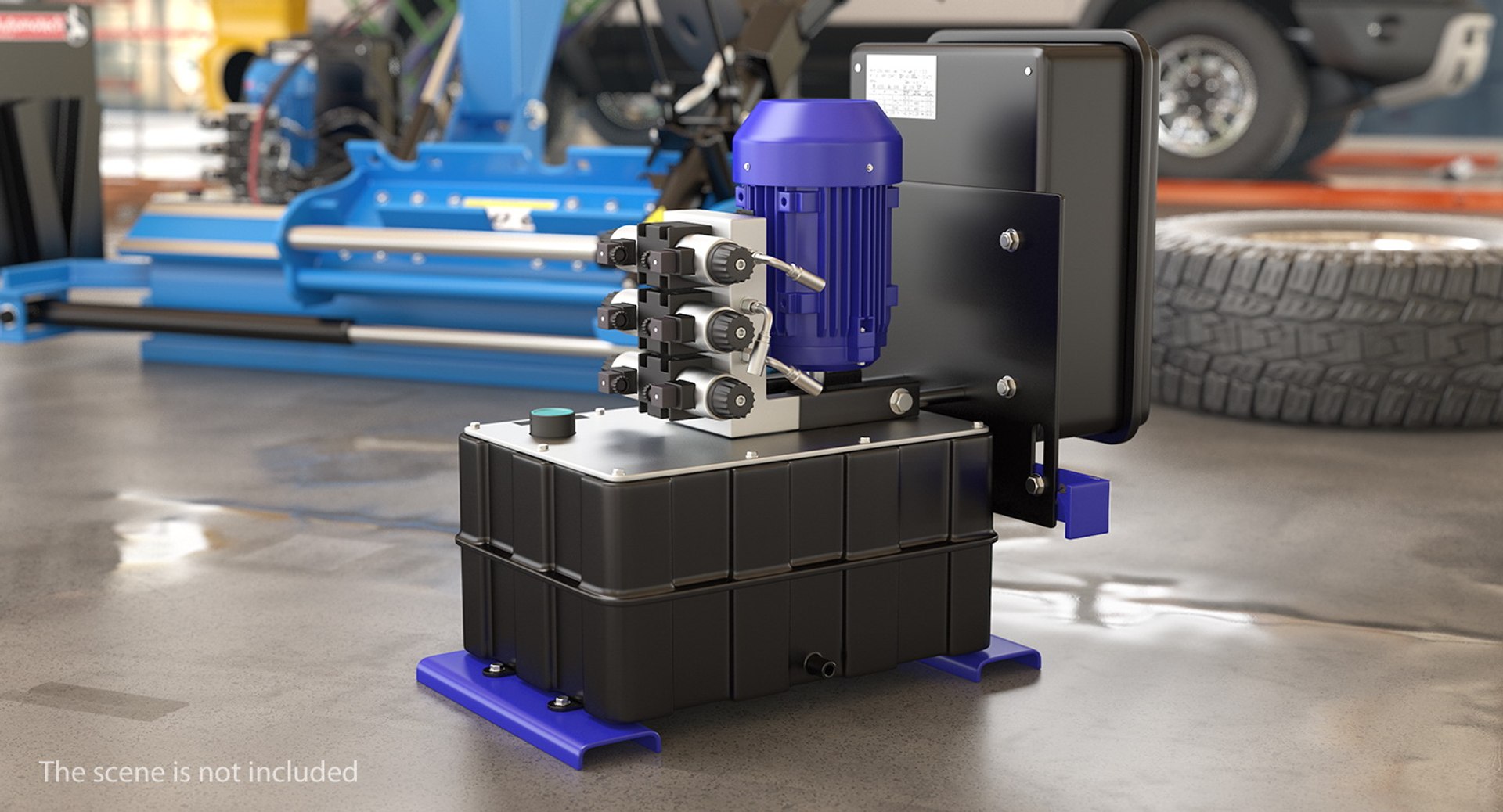Workshop Oil Tank Motor 3D Model - TurboSquid 1424516