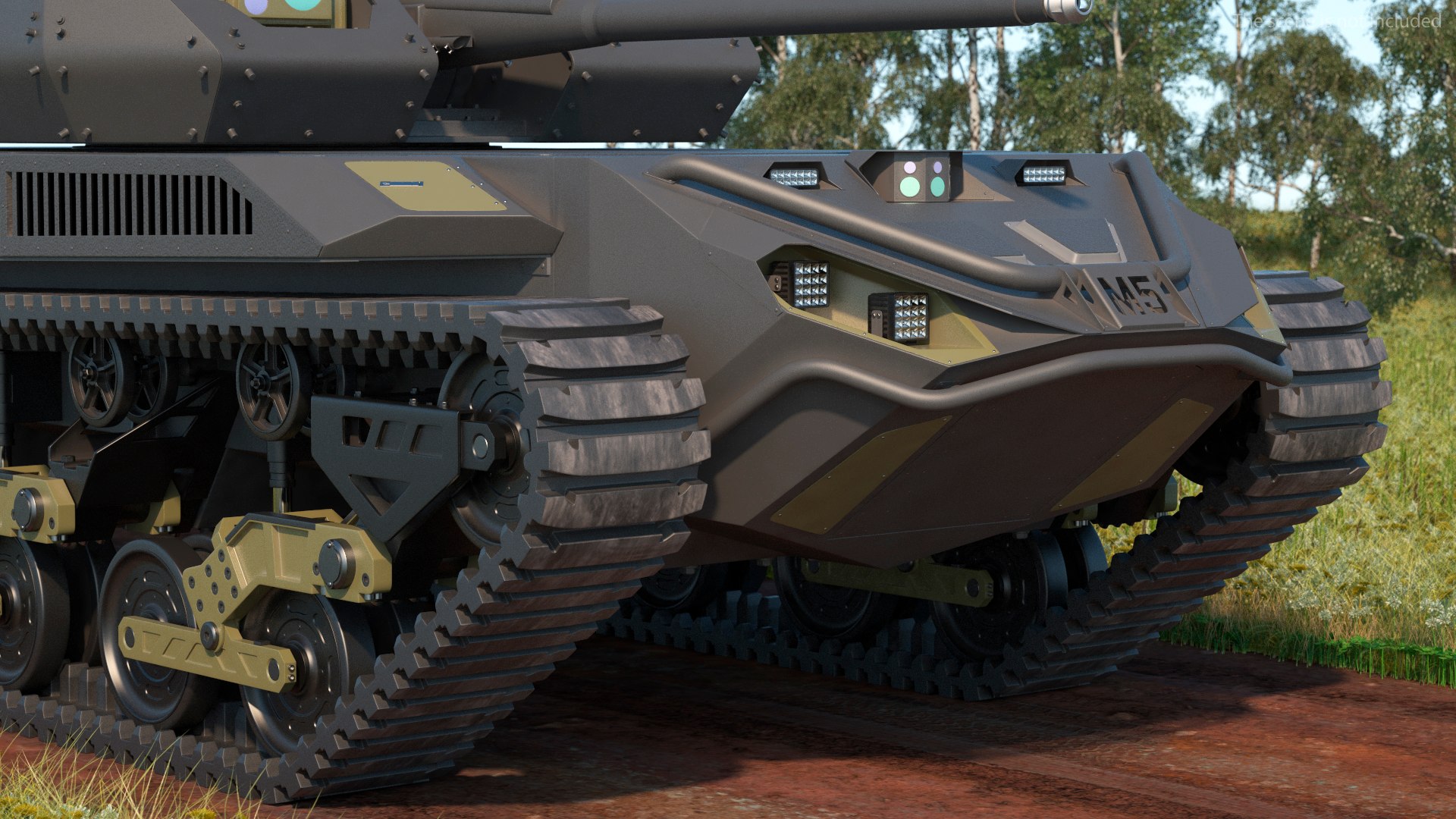 3D Ripsaw M5 Electric Tank - TurboSquid 1786829