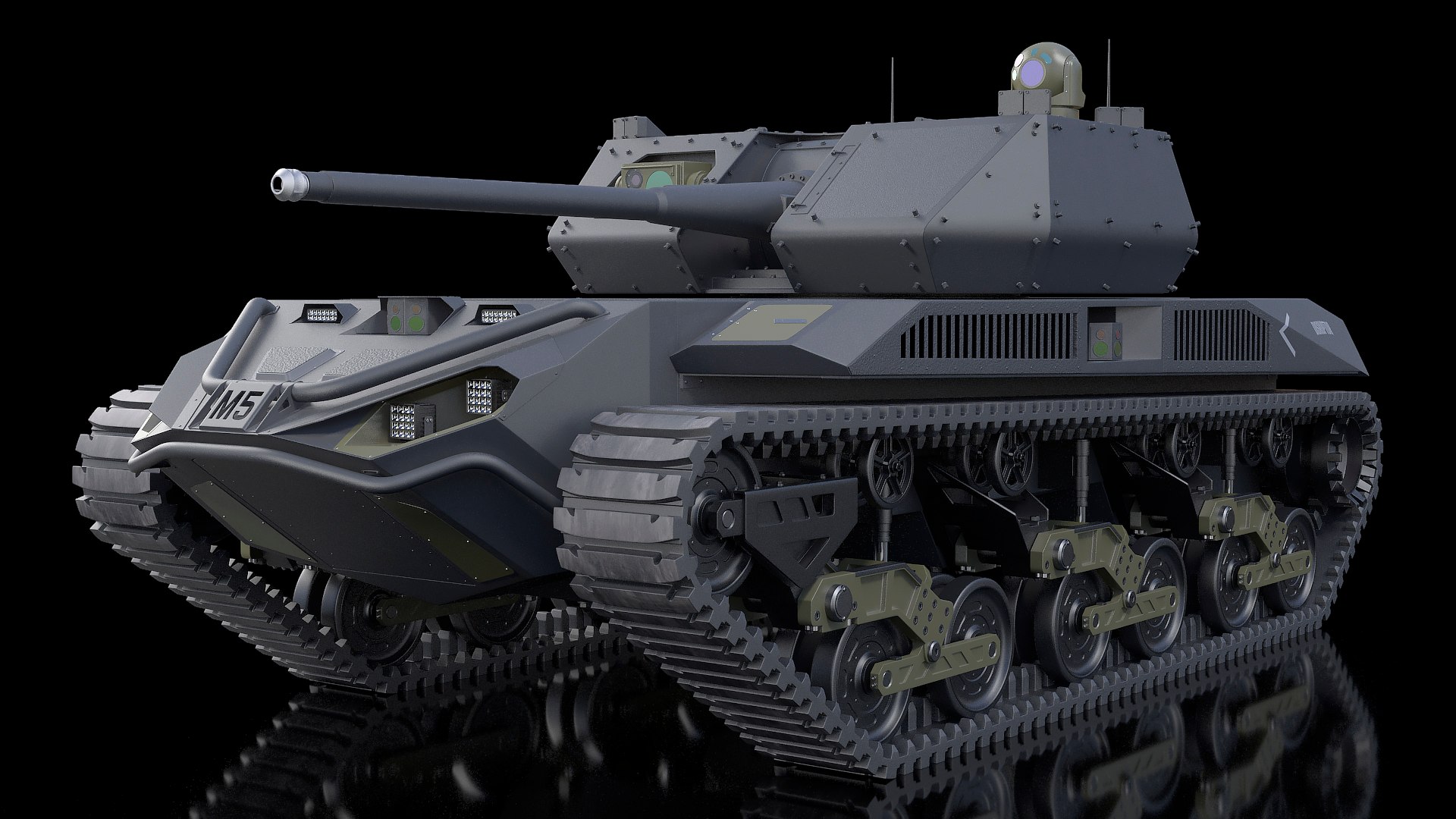 3D Ripsaw M5 Electric Tank - TurboSquid 1786829