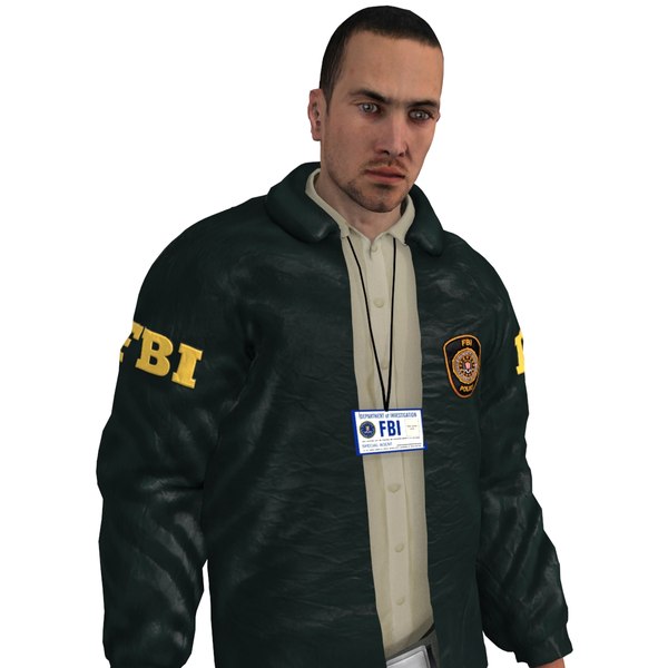3d model fbi agent rigging