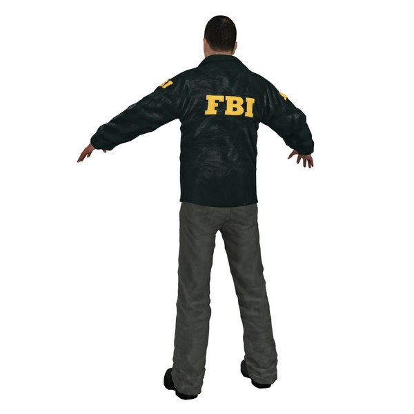 3d model fbi agent rigging