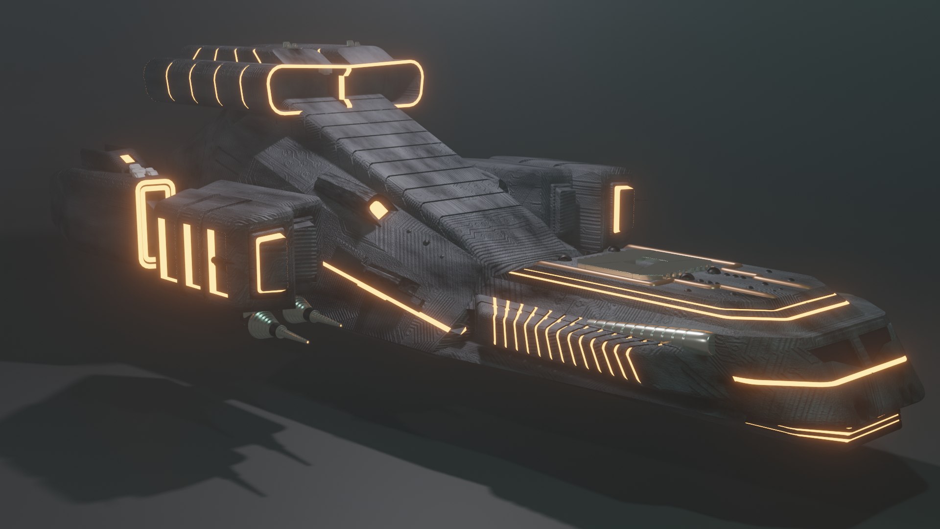 Sci Fi SpaceShip Model - TurboSquid 1839884