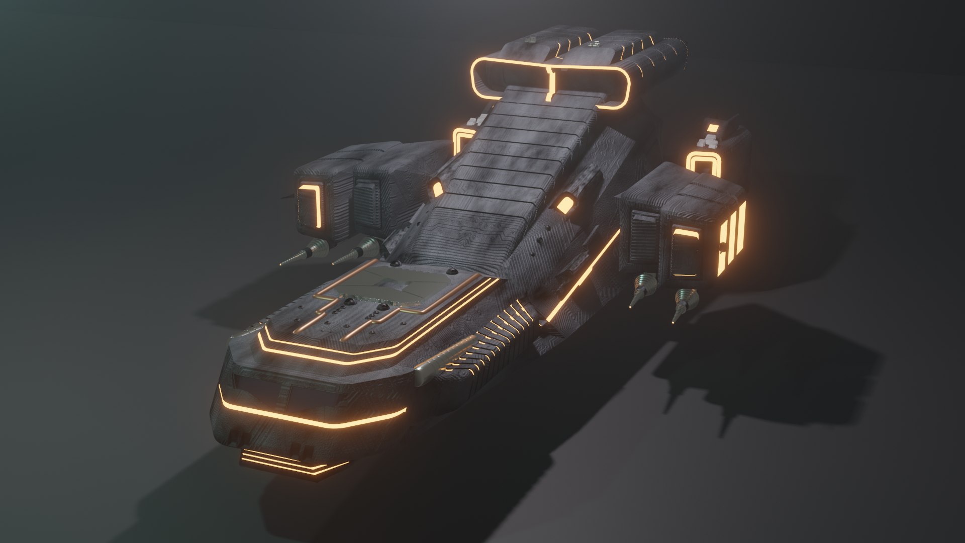 Sci Fi SpaceShip Model - TurboSquid 1839884