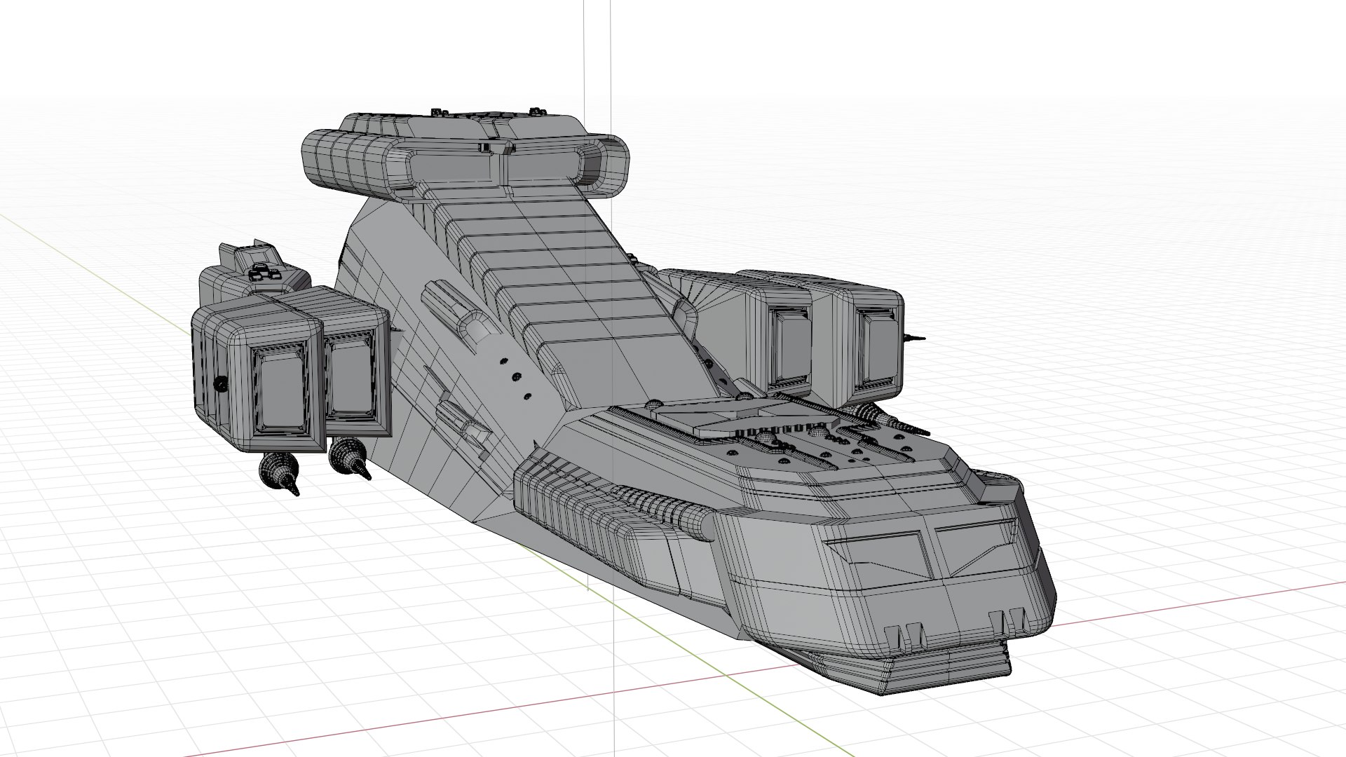 Sci Fi SpaceShip Model - TurboSquid 1839884