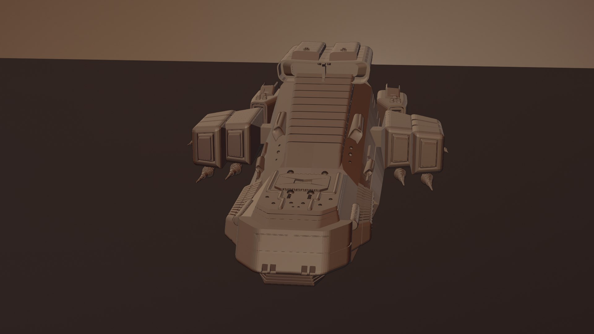 Sci Fi SpaceShip Model - TurboSquid 1839884