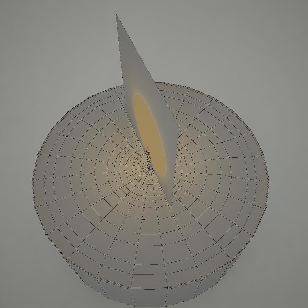 3d model candle v- renders