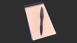 Notepad office 3D model - TurboSquid 1684567
