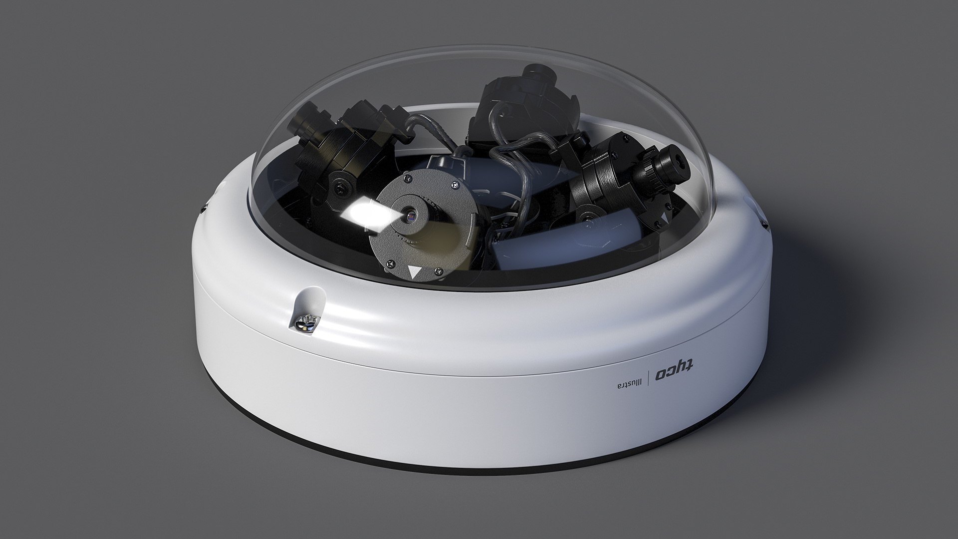 3D Tyco Illustra Flex Multi Sensor Camera - TurboSquid 2252668