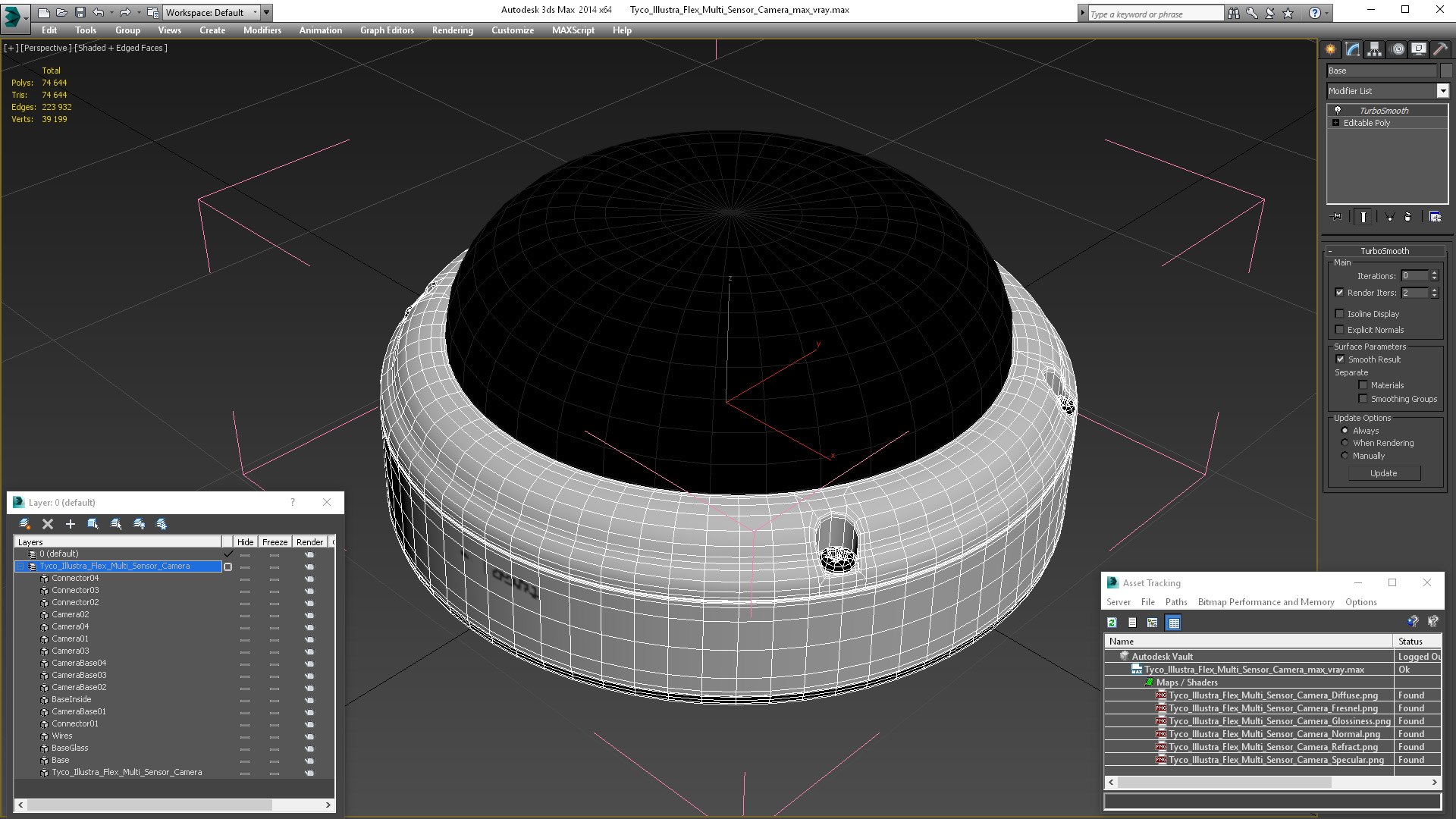 3D Tyco Illustra Flex Multi Sensor Camera - TurboSquid 2252668