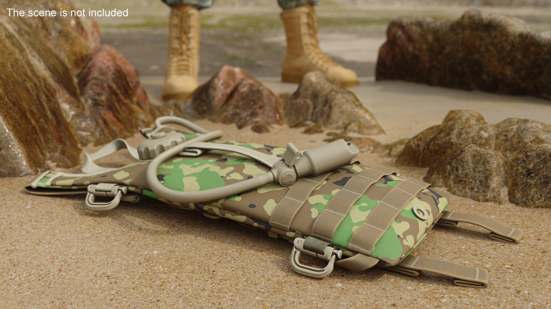 3D Hydration Backpack Carrier Camouflage Color Lying Model - TurboSquid ...