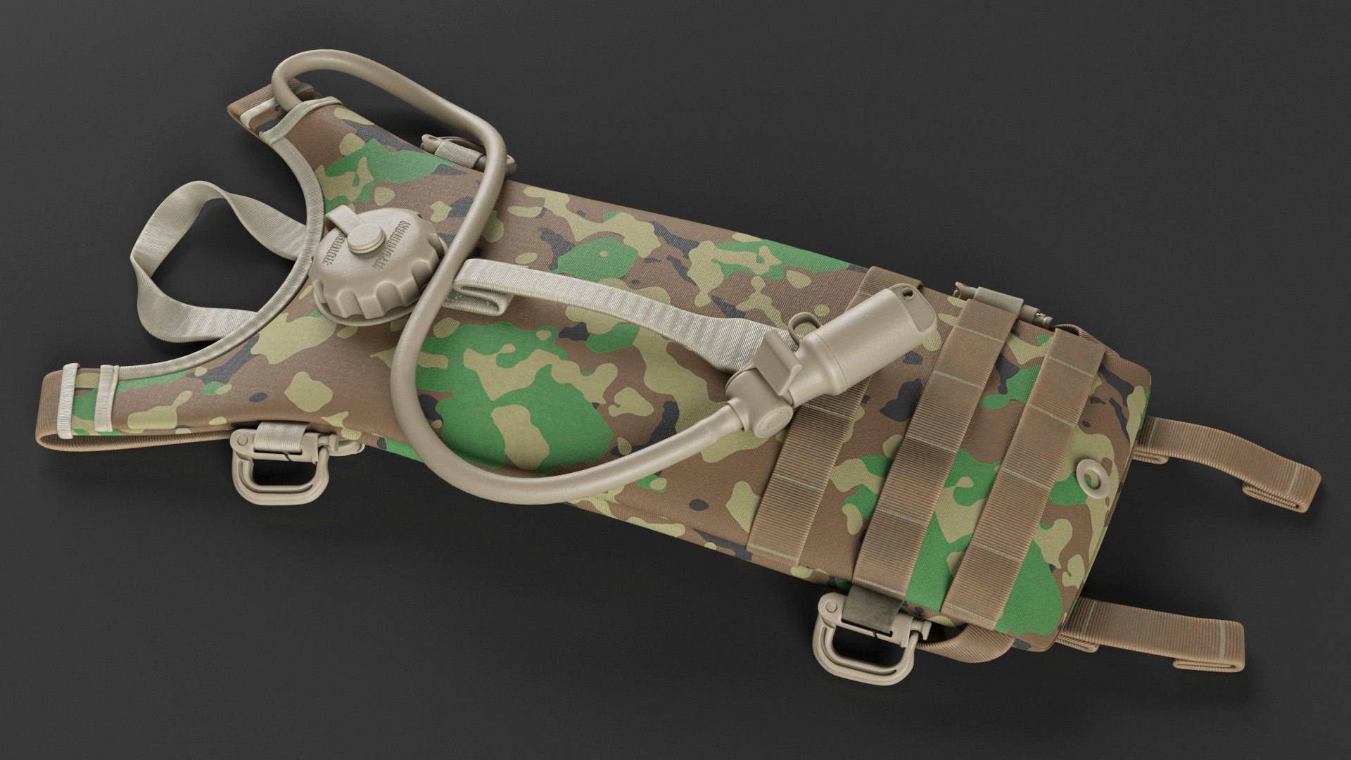 3D Hydration Backpack Carrier Camouflage Color Lying Model - TurboSquid ...