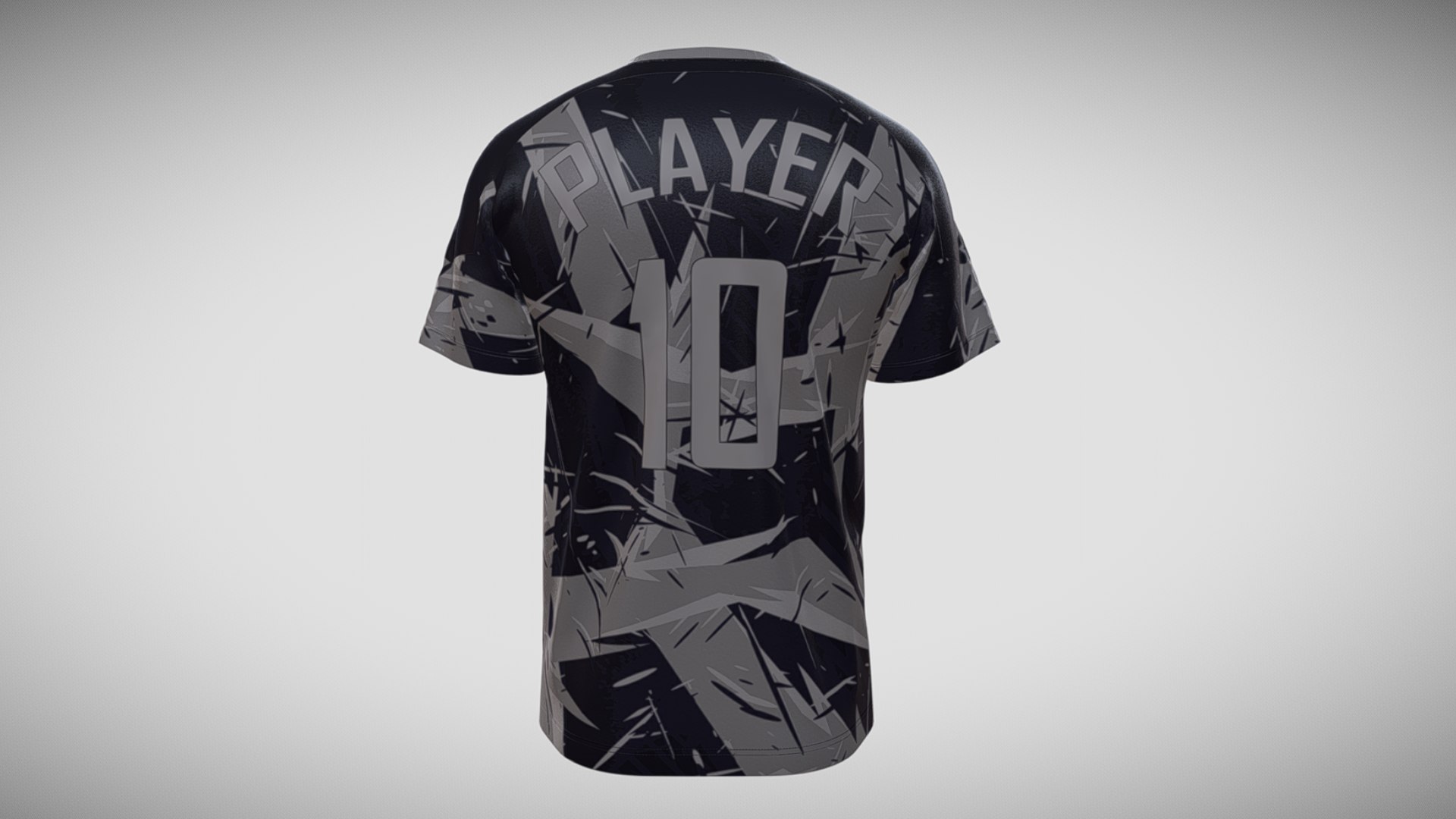 3D Soccer Dark Blue And Ash Color Jersey Player-10In Low Poly - TurboSquid 2380273