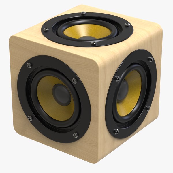 modelo 3d Mini altavoces de madera x4 - TurboSquid 2289418