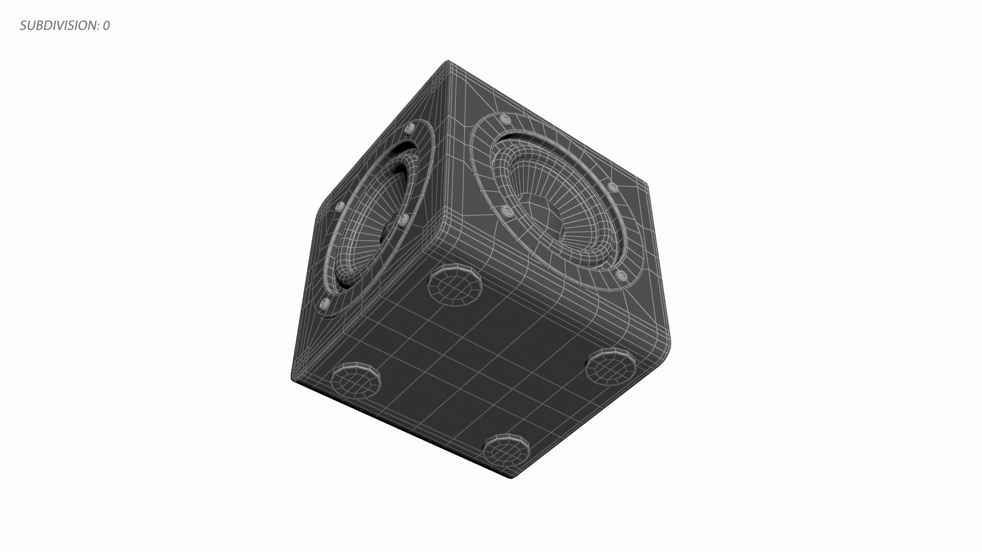 3D Wooden Mini Speakers X4 Model - TurboSquid 2289418