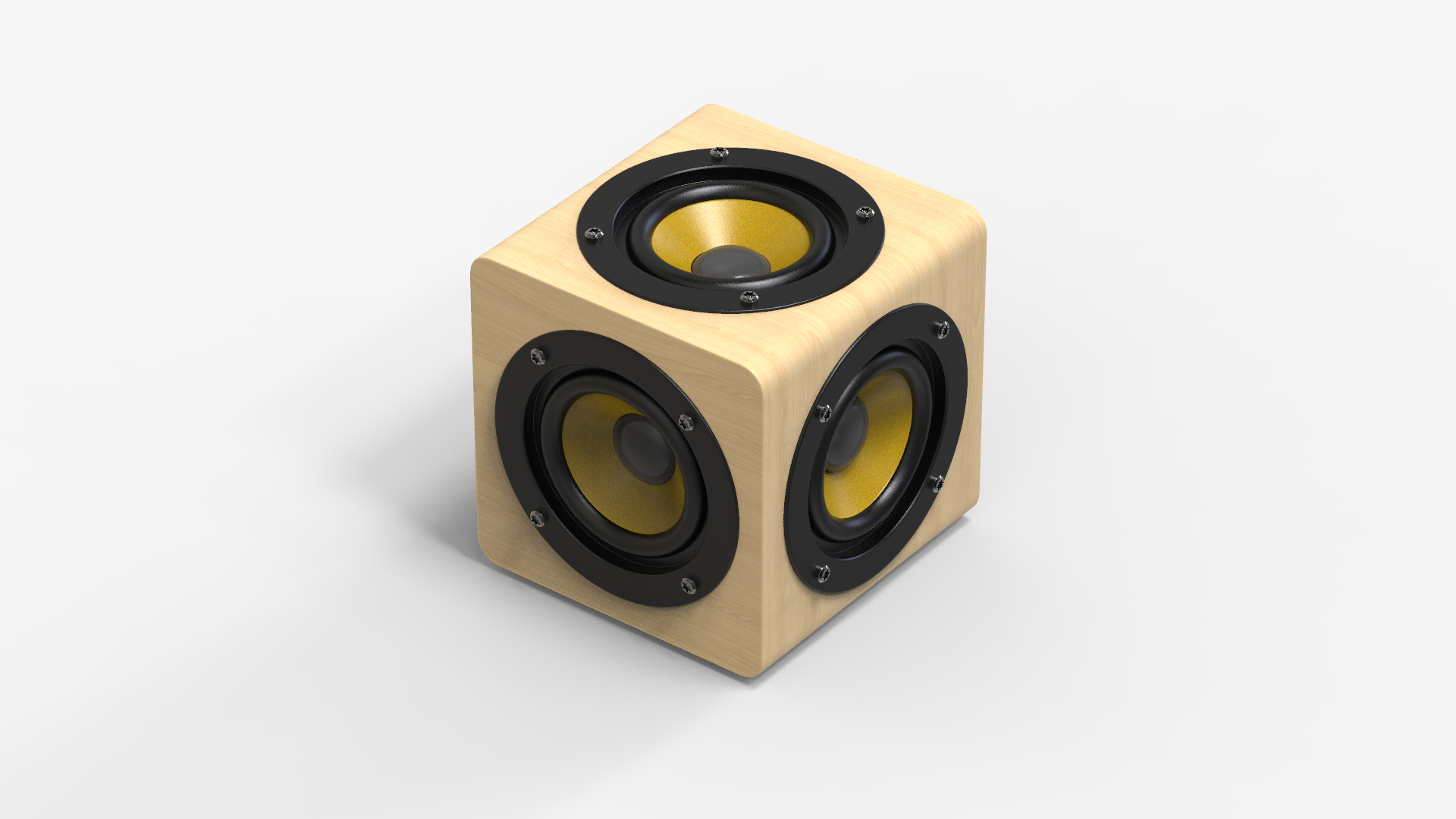 3D Wooden Mini Speakers X4 Model - TurboSquid 2289418