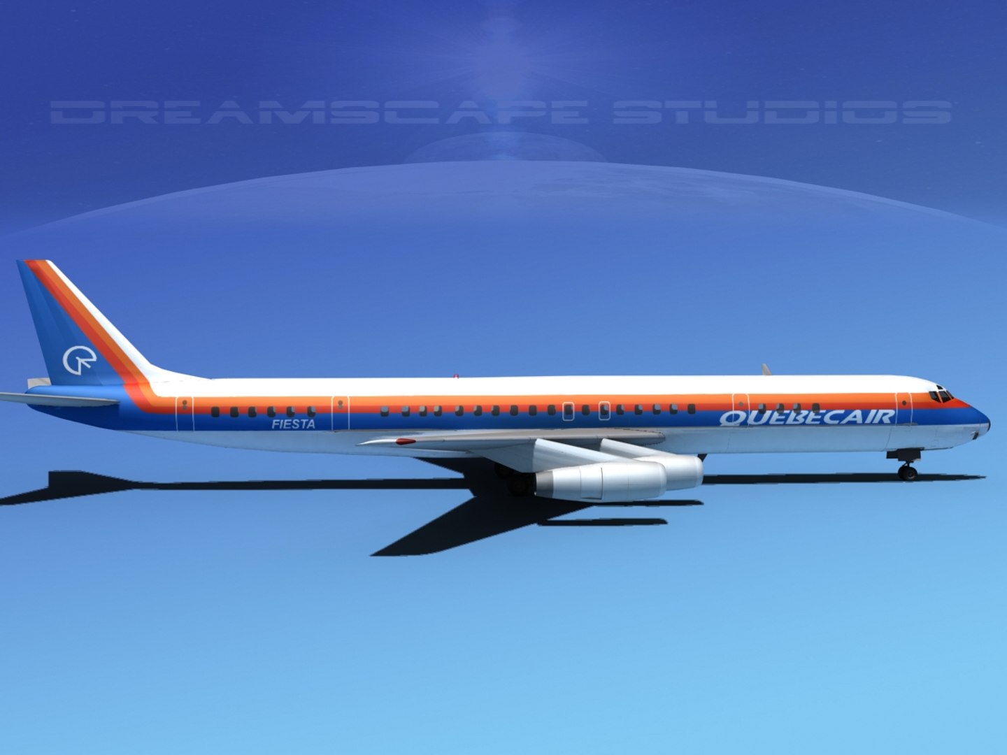 3d Model Of Douglas Dc-8