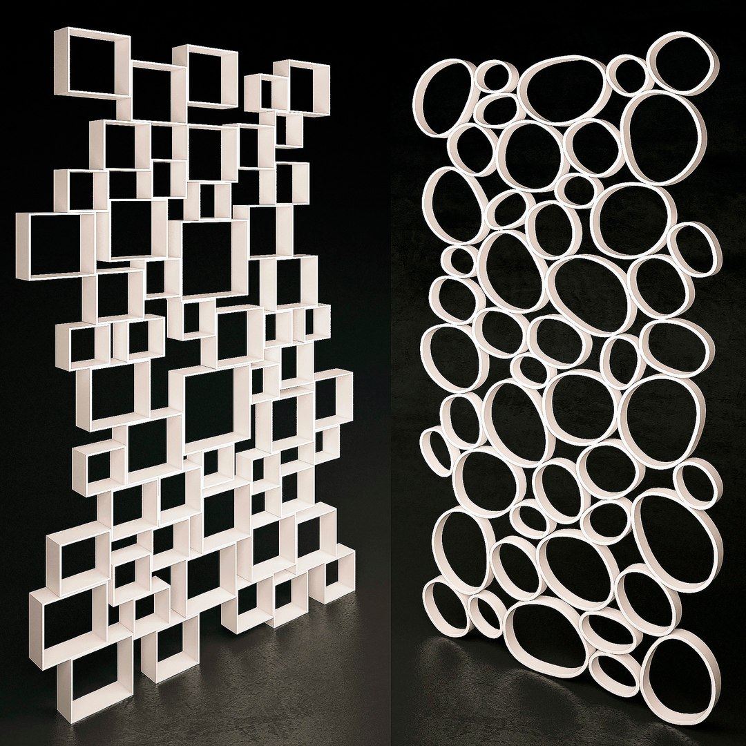 Decorative Partition Set 01 3D Model - TurboSquid 1410539