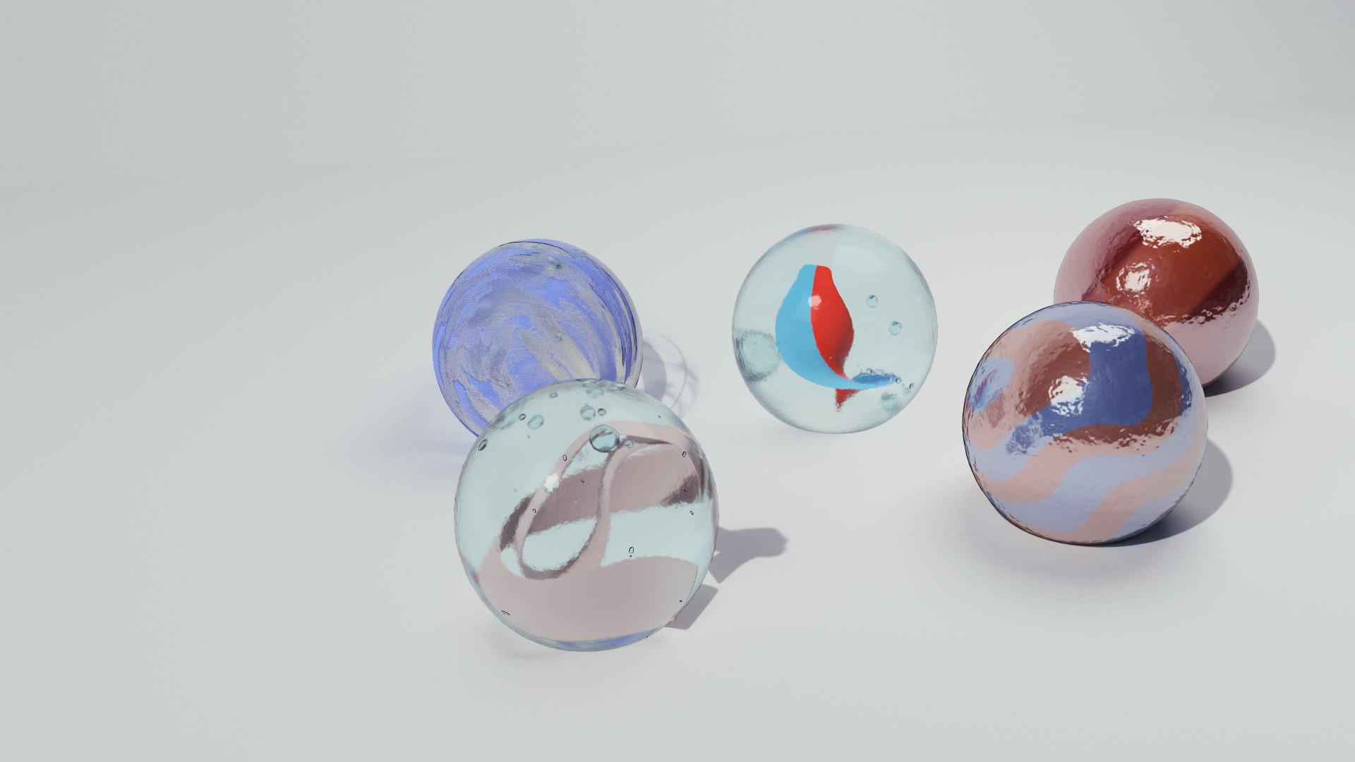 marbles 3d model