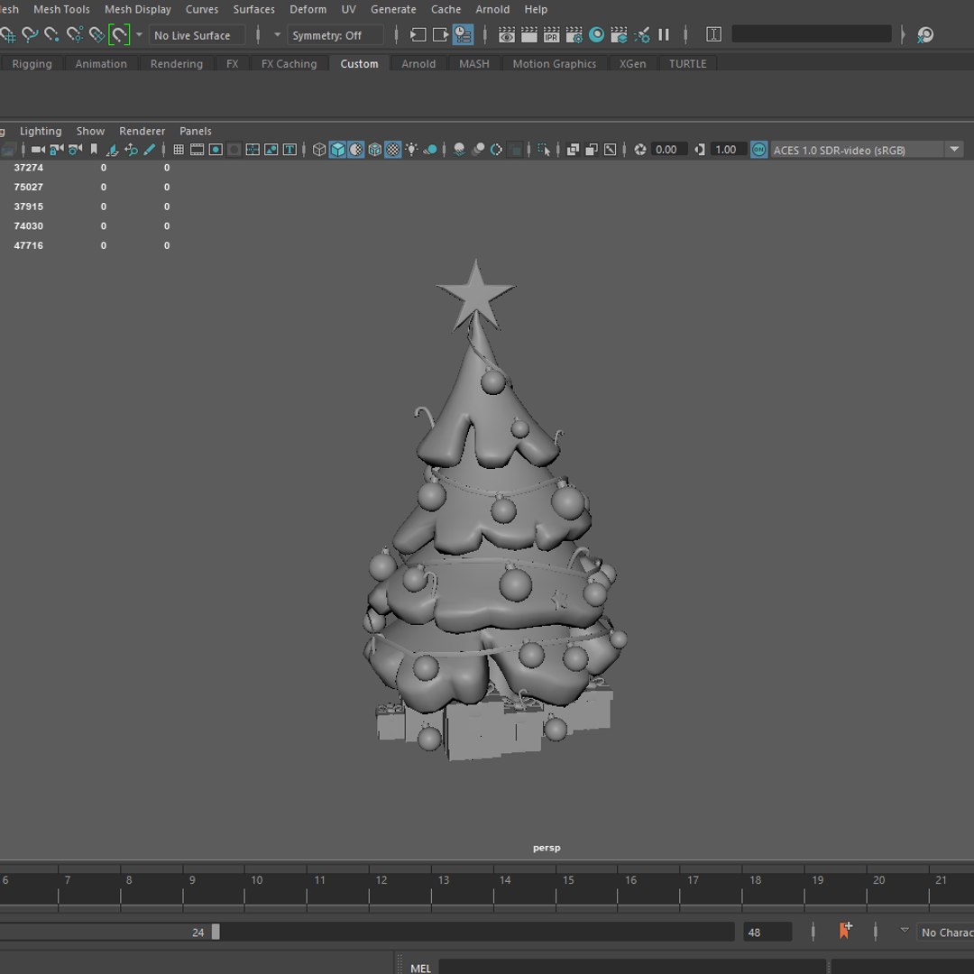 3D Christmas Tree Cartoon Model - TurboSquid 2329392