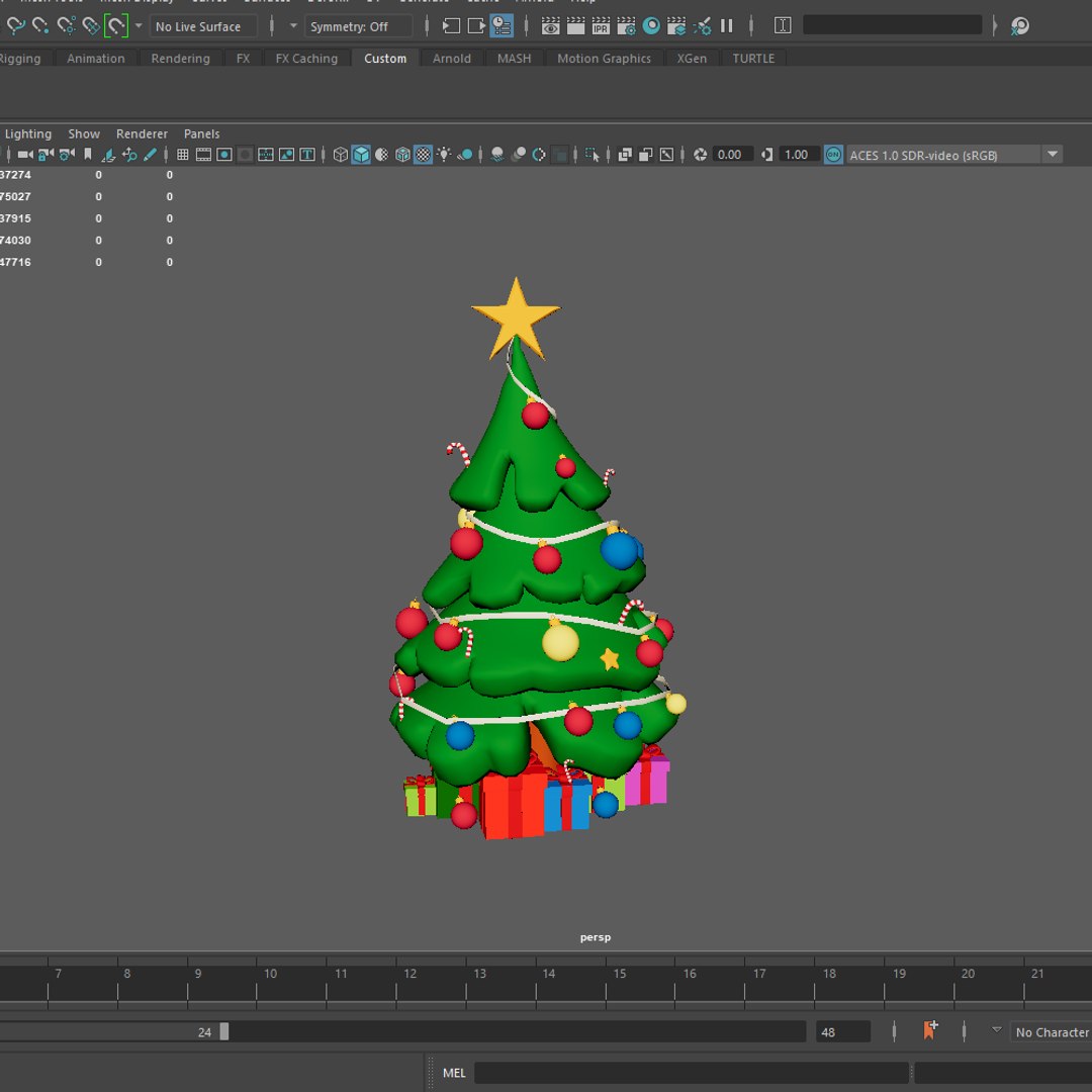 3D Christmas Tree Cartoon Model - TurboSquid 2329392