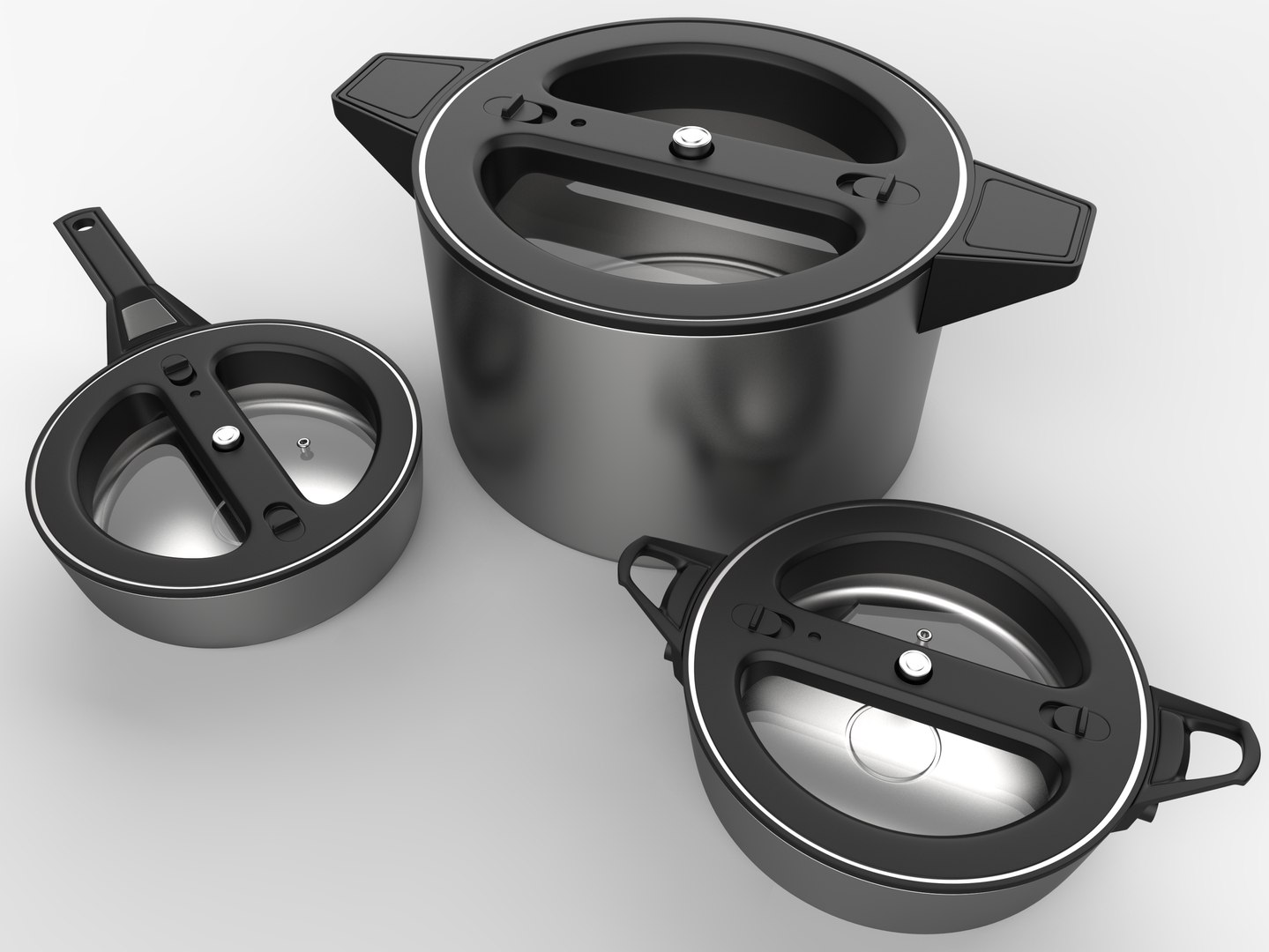3D COOKING POT SET - TurboSquid 1827848