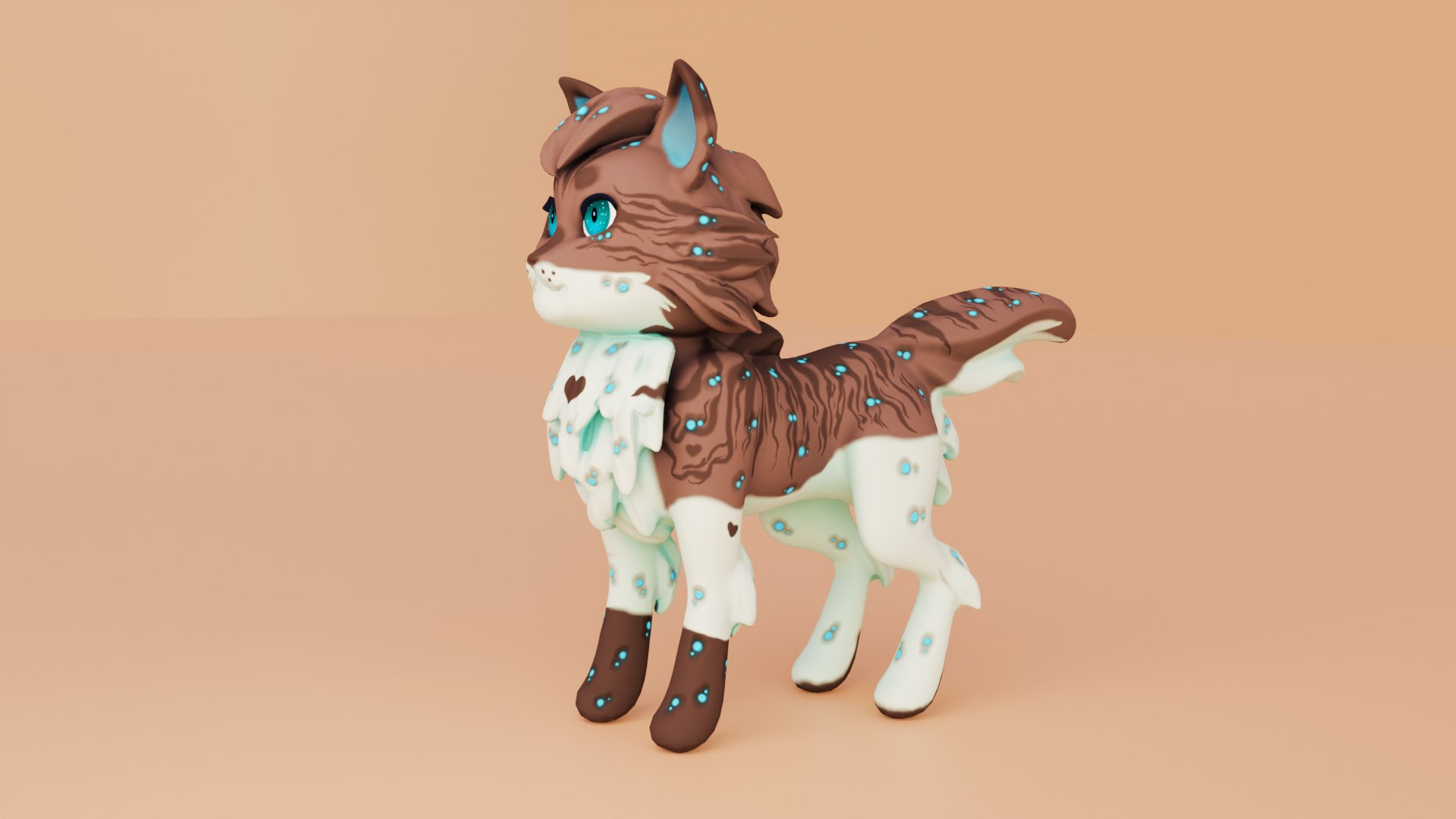 3D Stylized Diamond Cat Model - TurboSquid 2067362