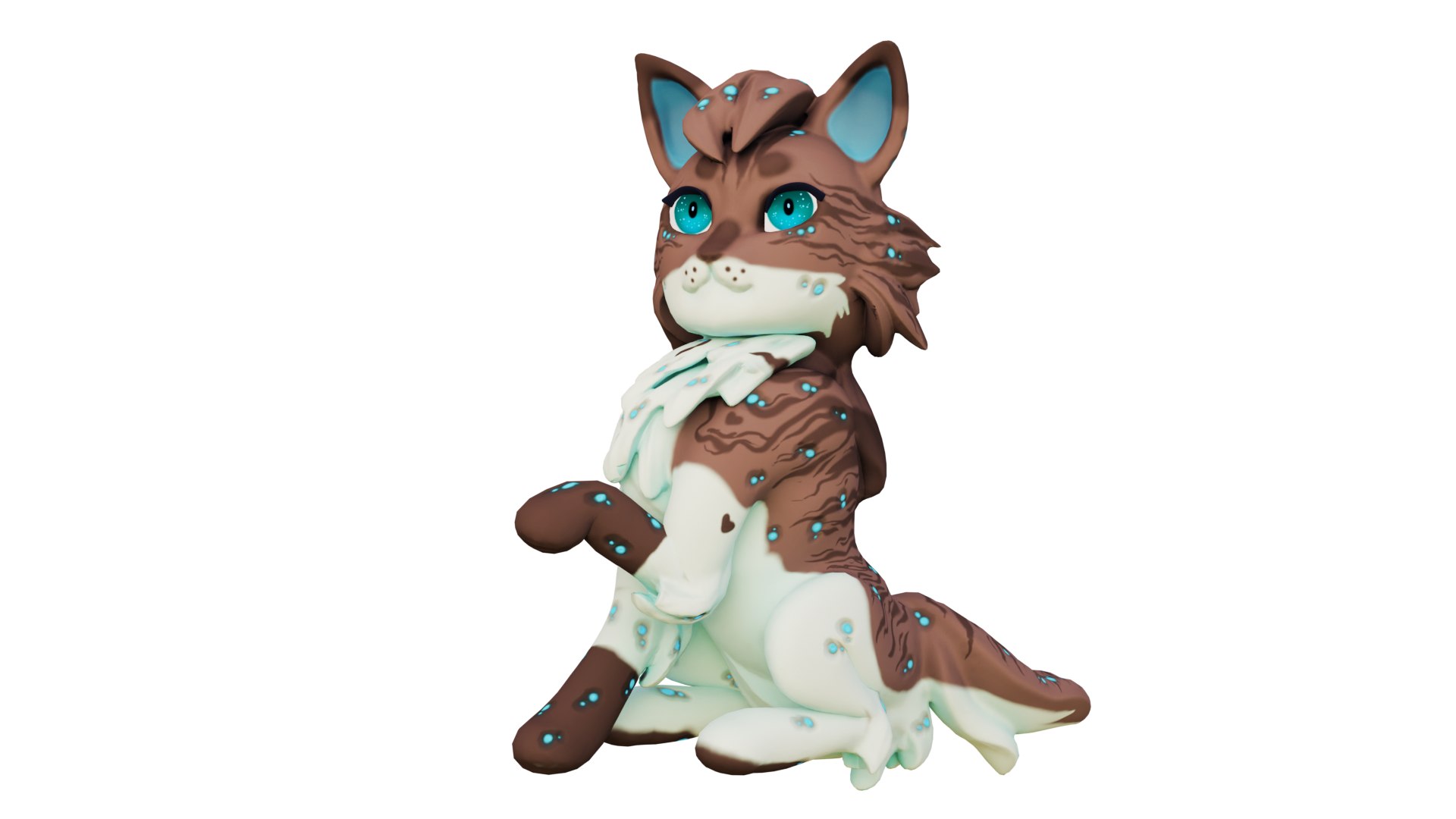 3D Stylized Diamond Cat Model - TurboSquid 2067362