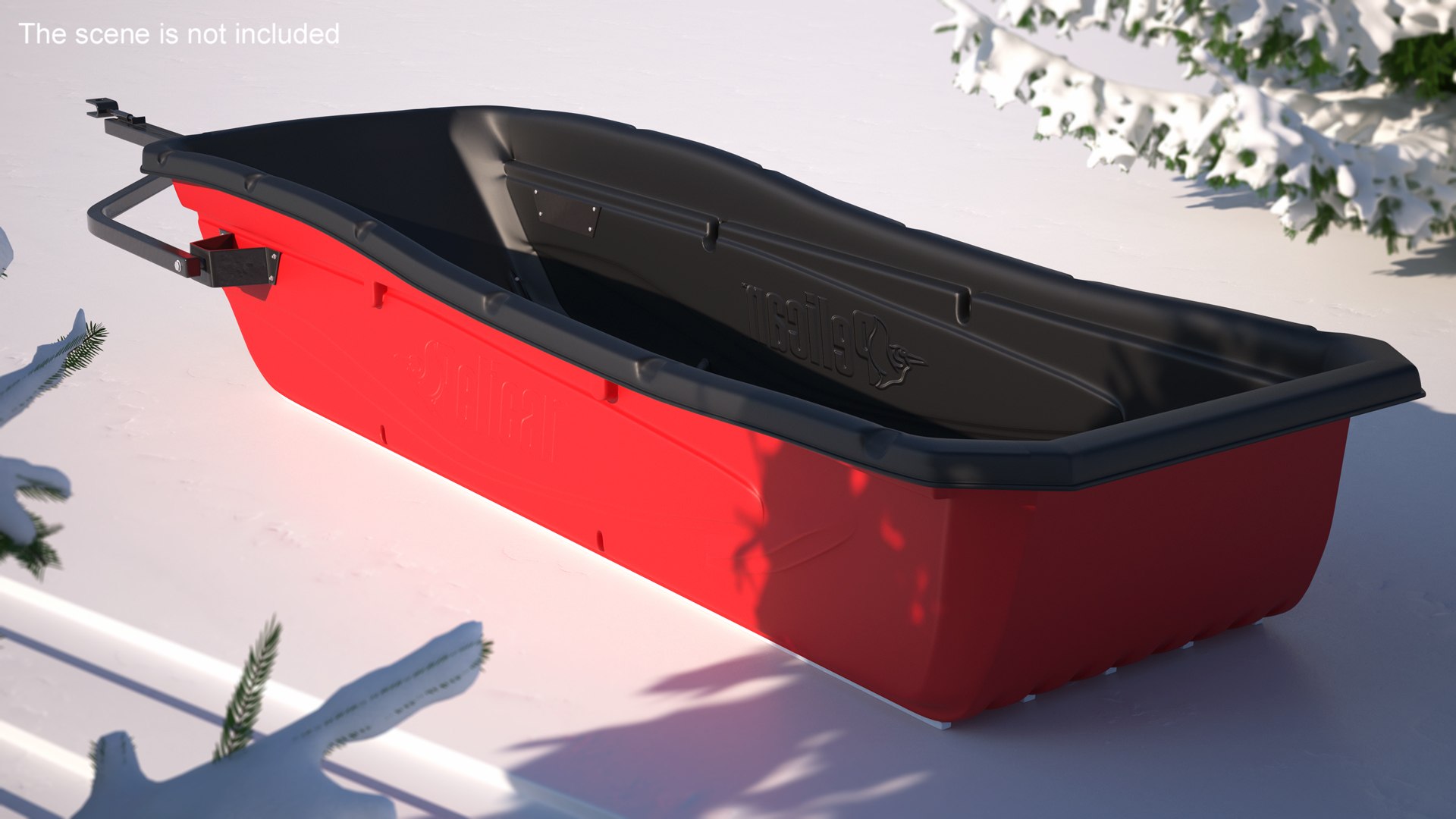 Utility Sled Pelican Red 3D model - TurboSquid 2161303