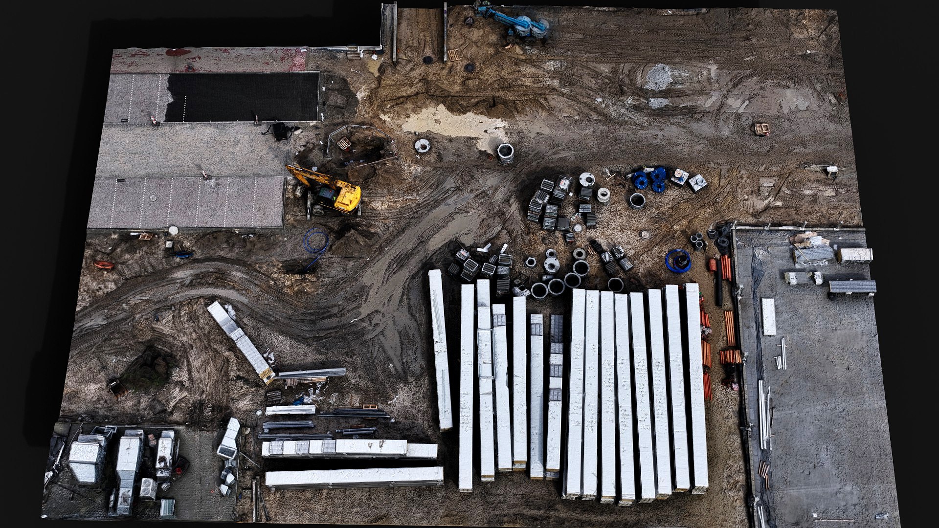 Construction Site Buildings Works Terrain Photogrammetry 3D ...