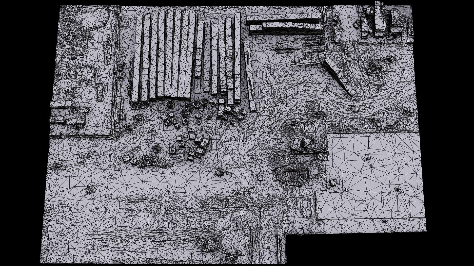 Construction Site Buildings Works Terrain Photogrammetry 3D ...