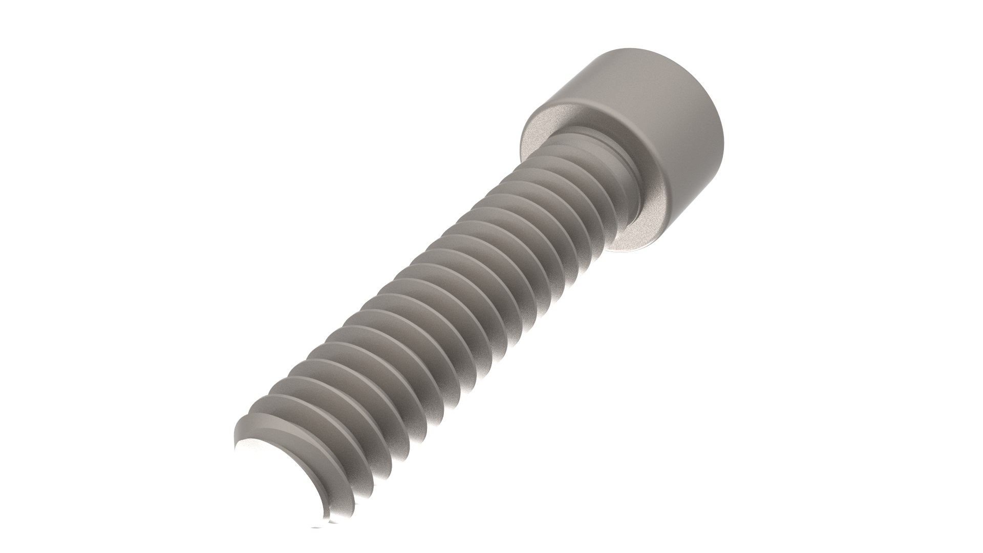 3D Socket Head Screw 1-4 20 Tread Size Model - TurboSquid 2224443