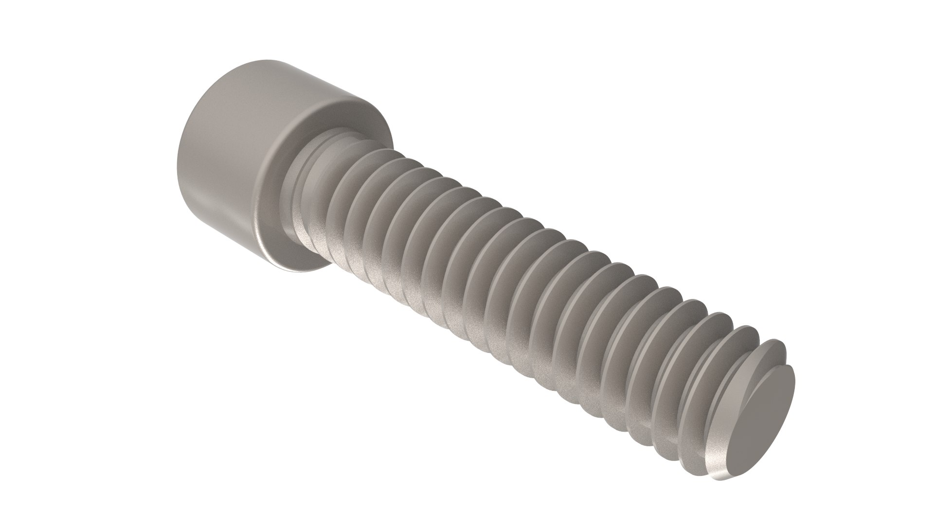 3D Socket Head Screw 1-4 20 Tread Size Model - TurboSquid 2224443