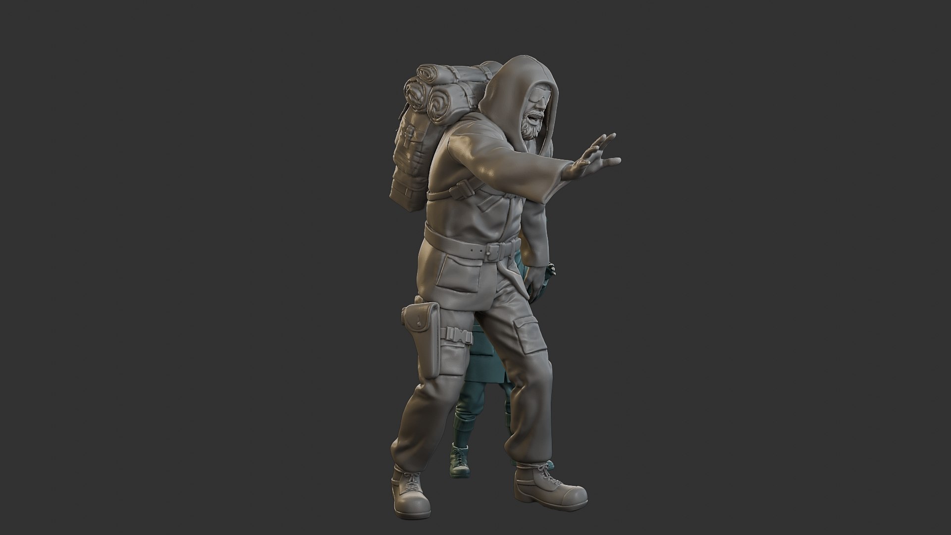 Post-Apocalyptic Male PAM1 006 3D Model - TurboSquid 2393442
