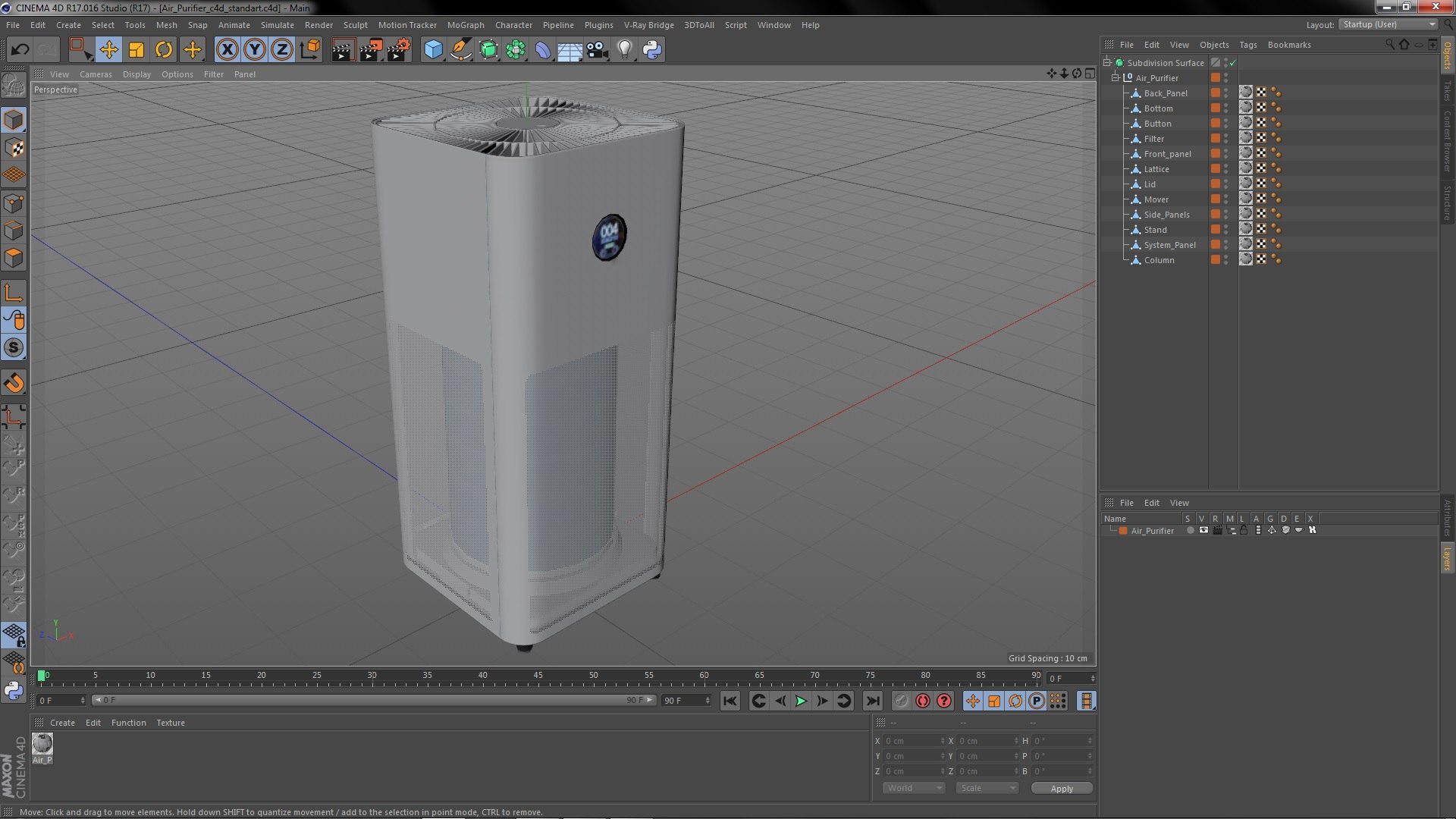 Air Purifier 3D Model - TurboSquid 2116267