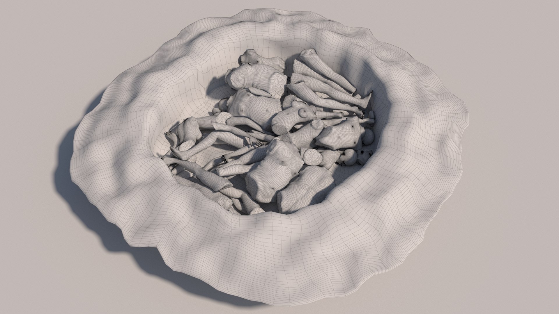 3D Small Common Pit Human Body Parts - TurboSquid 2098952