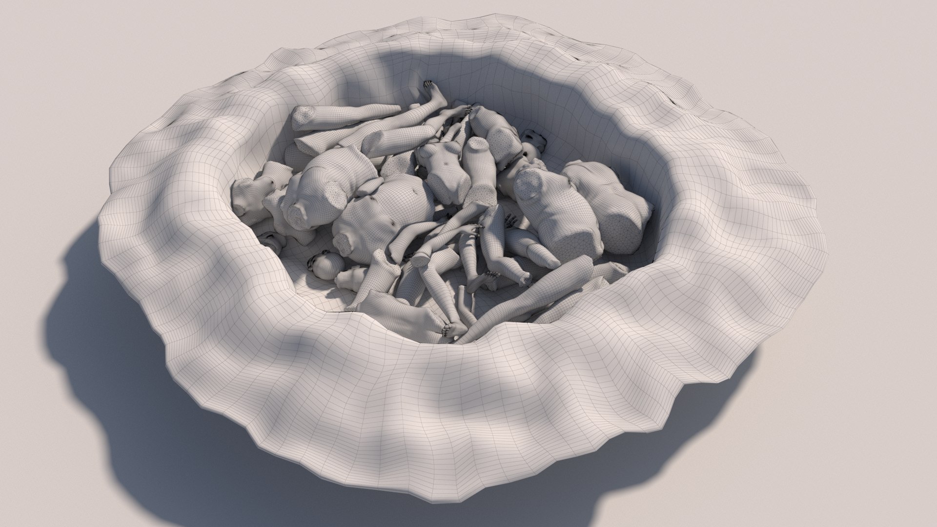 3D Small Common Pit Human Body Parts - TurboSquid 2098952