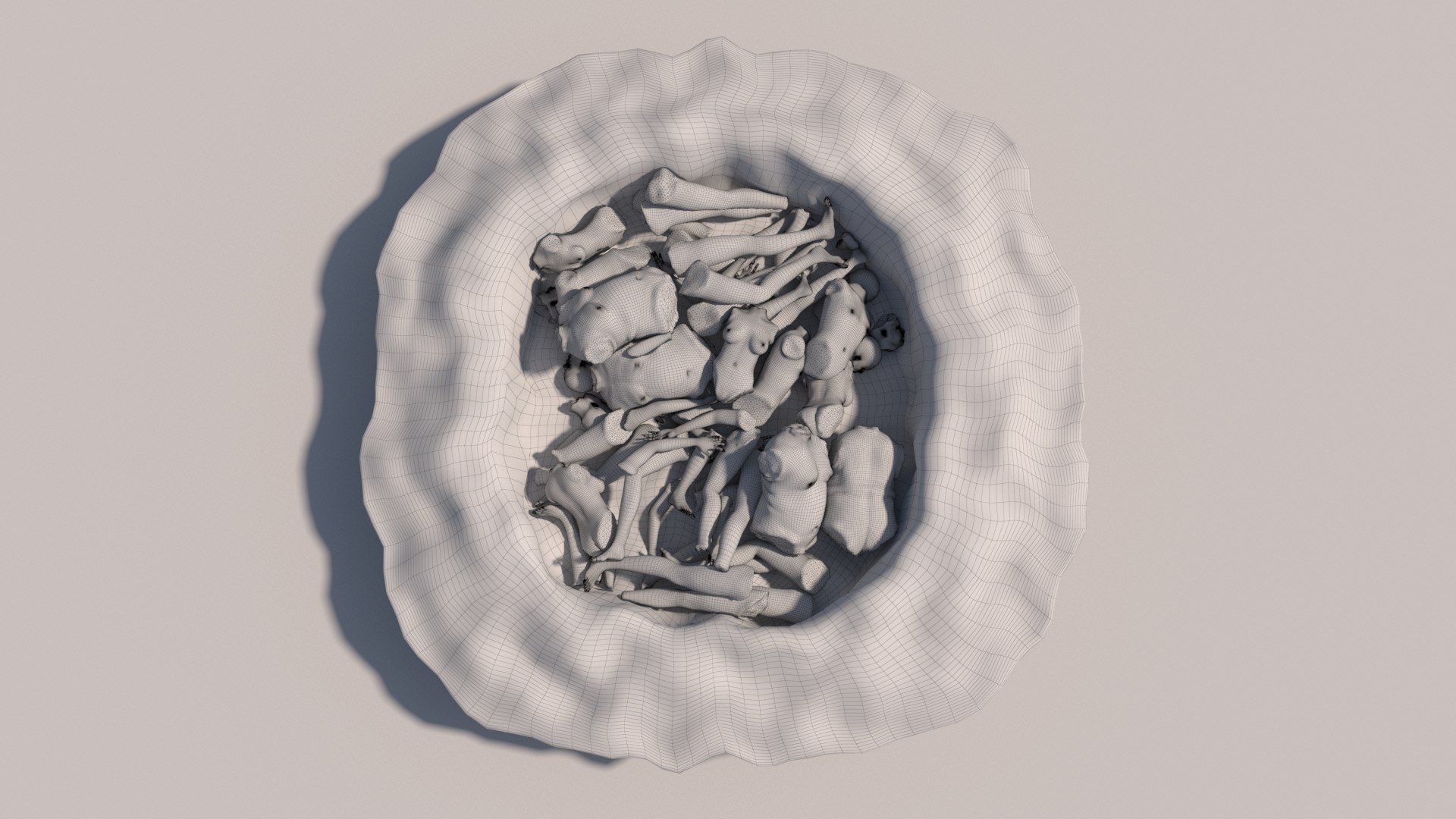 3D Small Common Pit Human Body Parts - TurboSquid 2098952