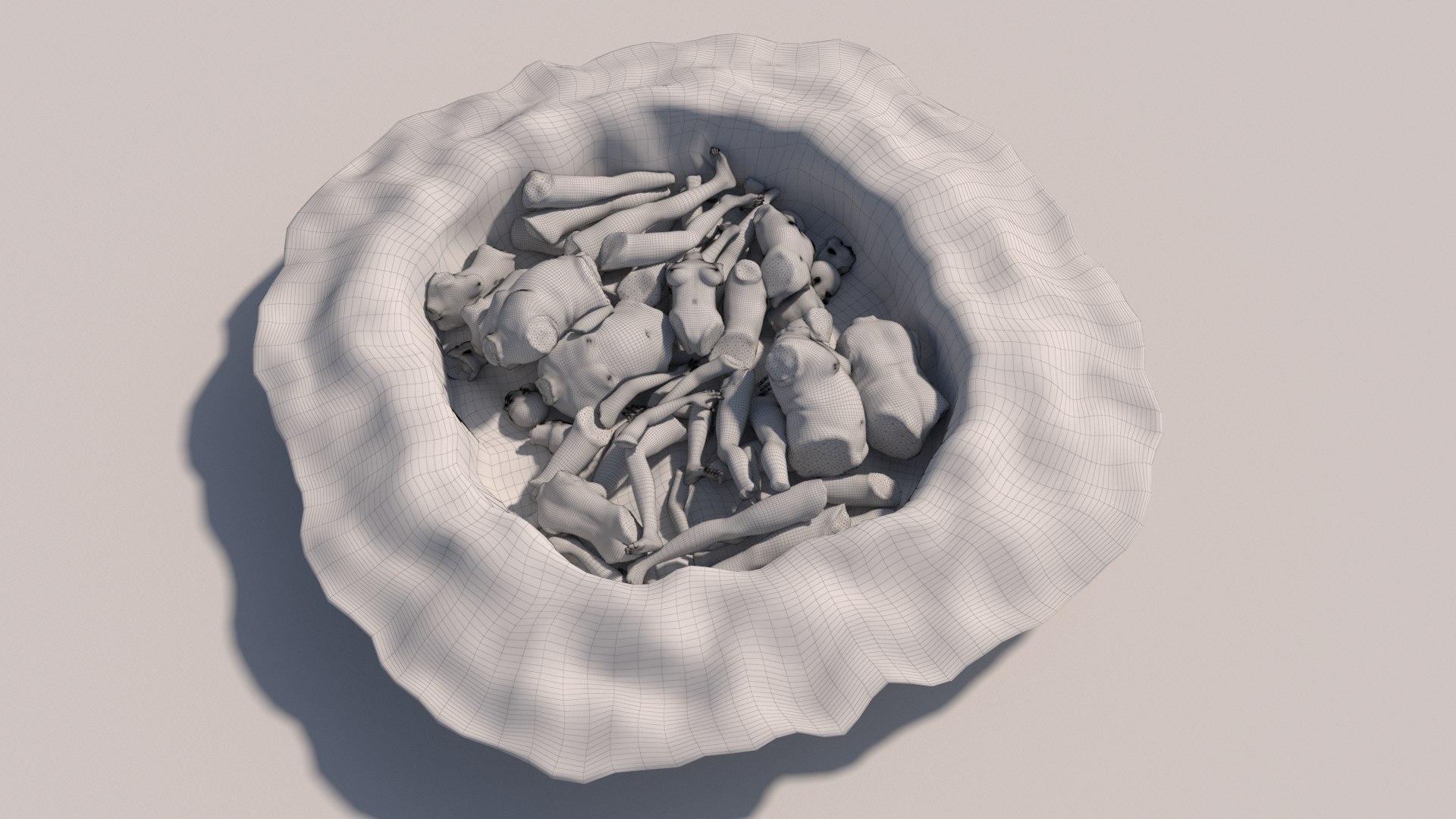 3D Small Common Pit Human Body Parts - TurboSquid 2098952
