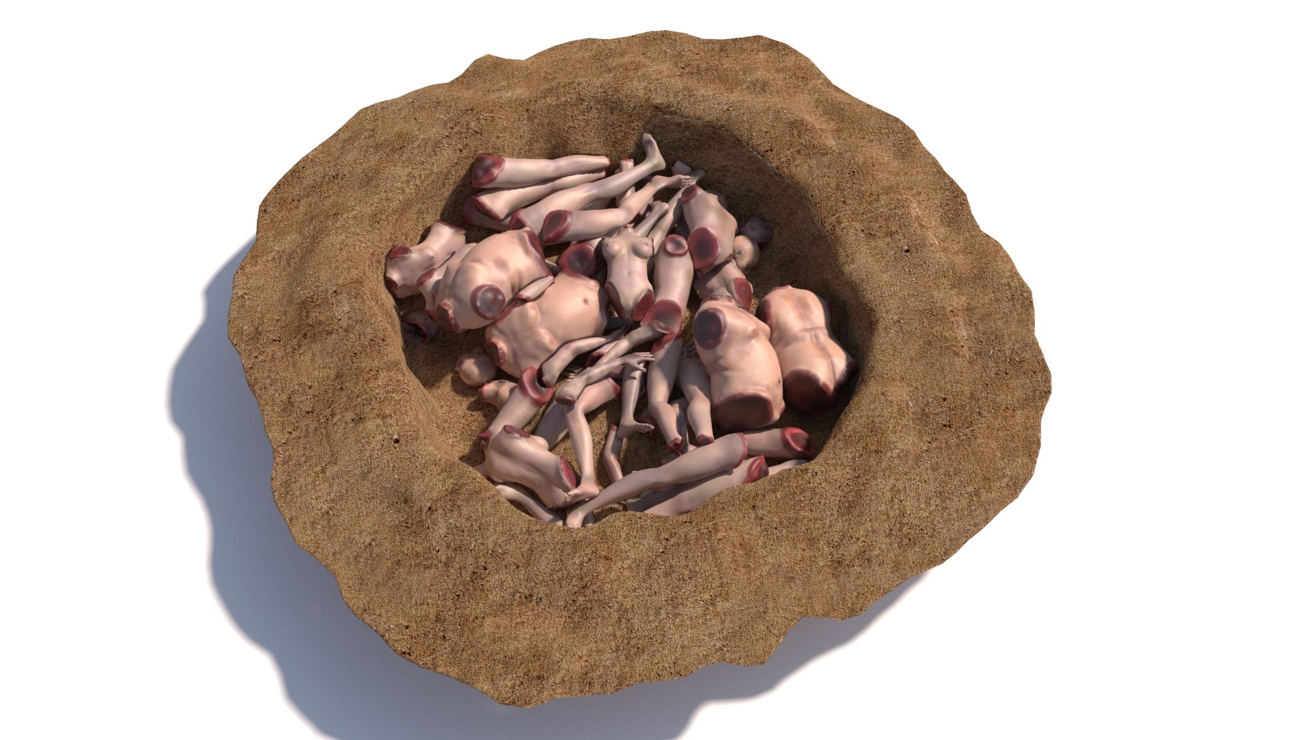 3D Small Common Pit Human Body Parts - TurboSquid 2098952