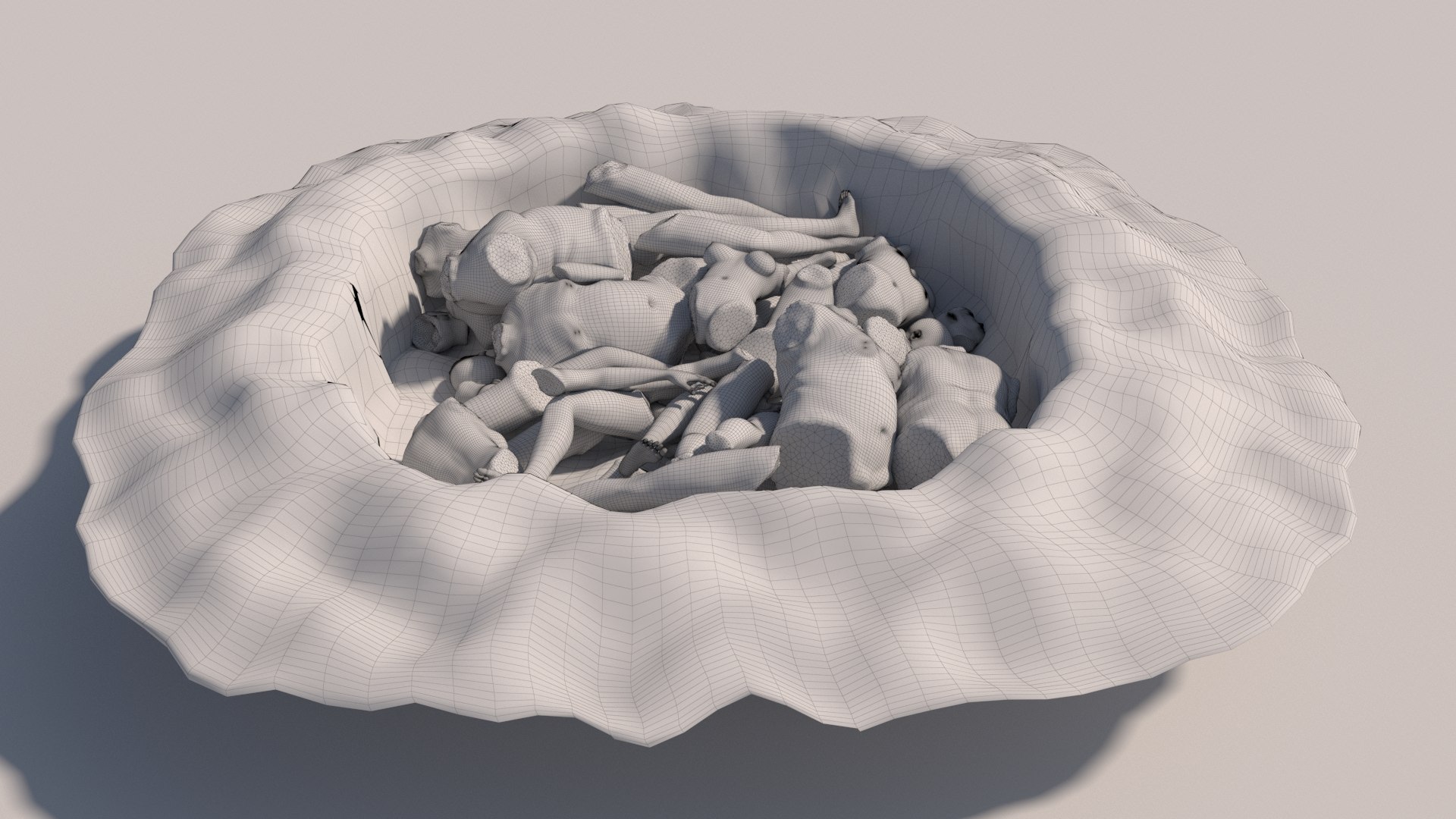 3D Small Common Pit Human Body Parts - TurboSquid 2098952