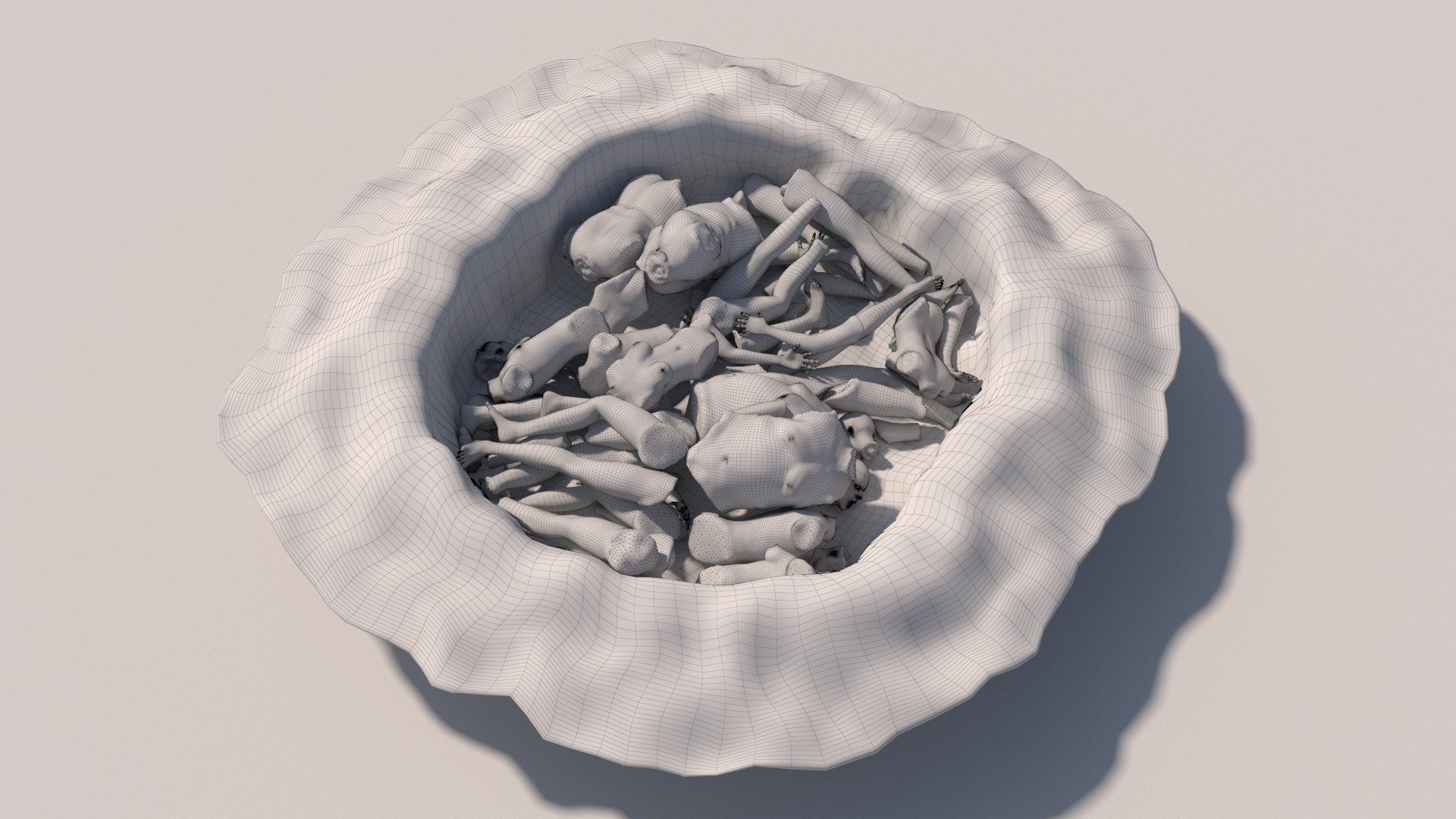 3D Small Common Pit Human Body Parts - TurboSquid 2098952