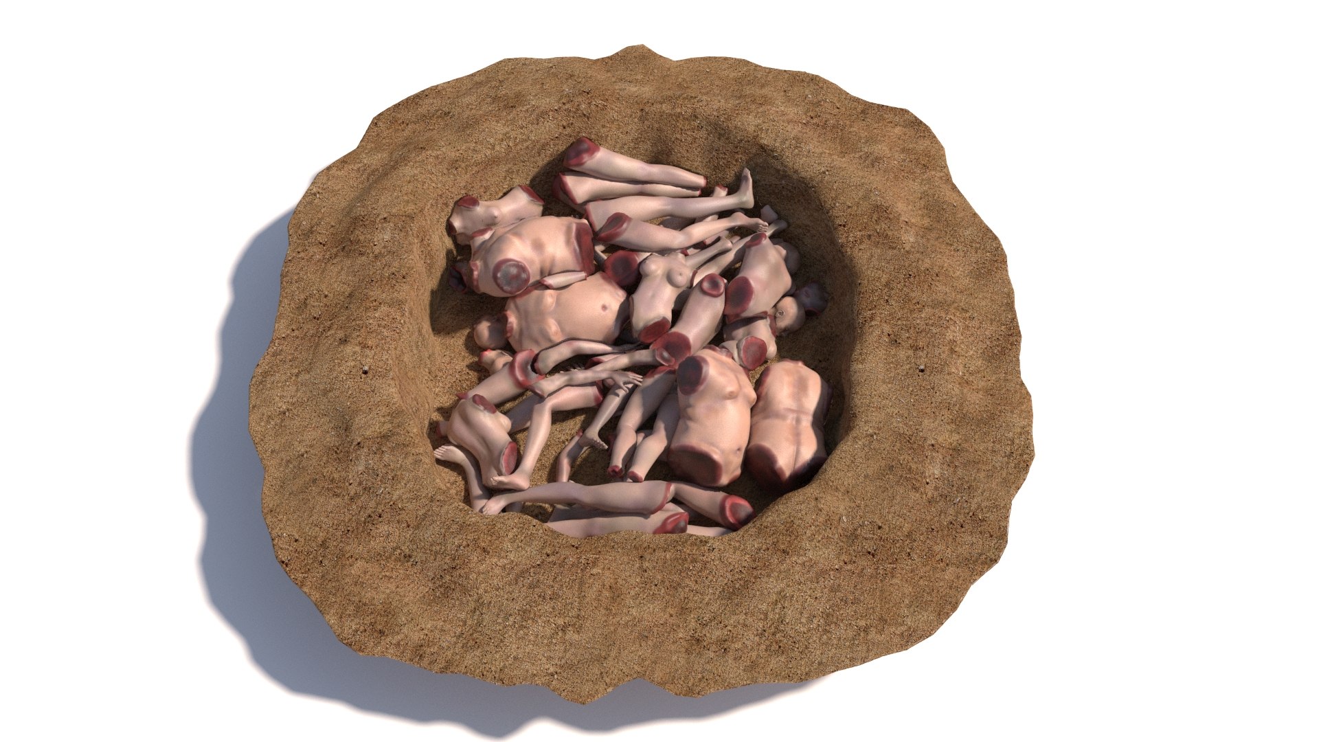 3D Small Common Pit Human Body Parts - TurboSquid 2098952