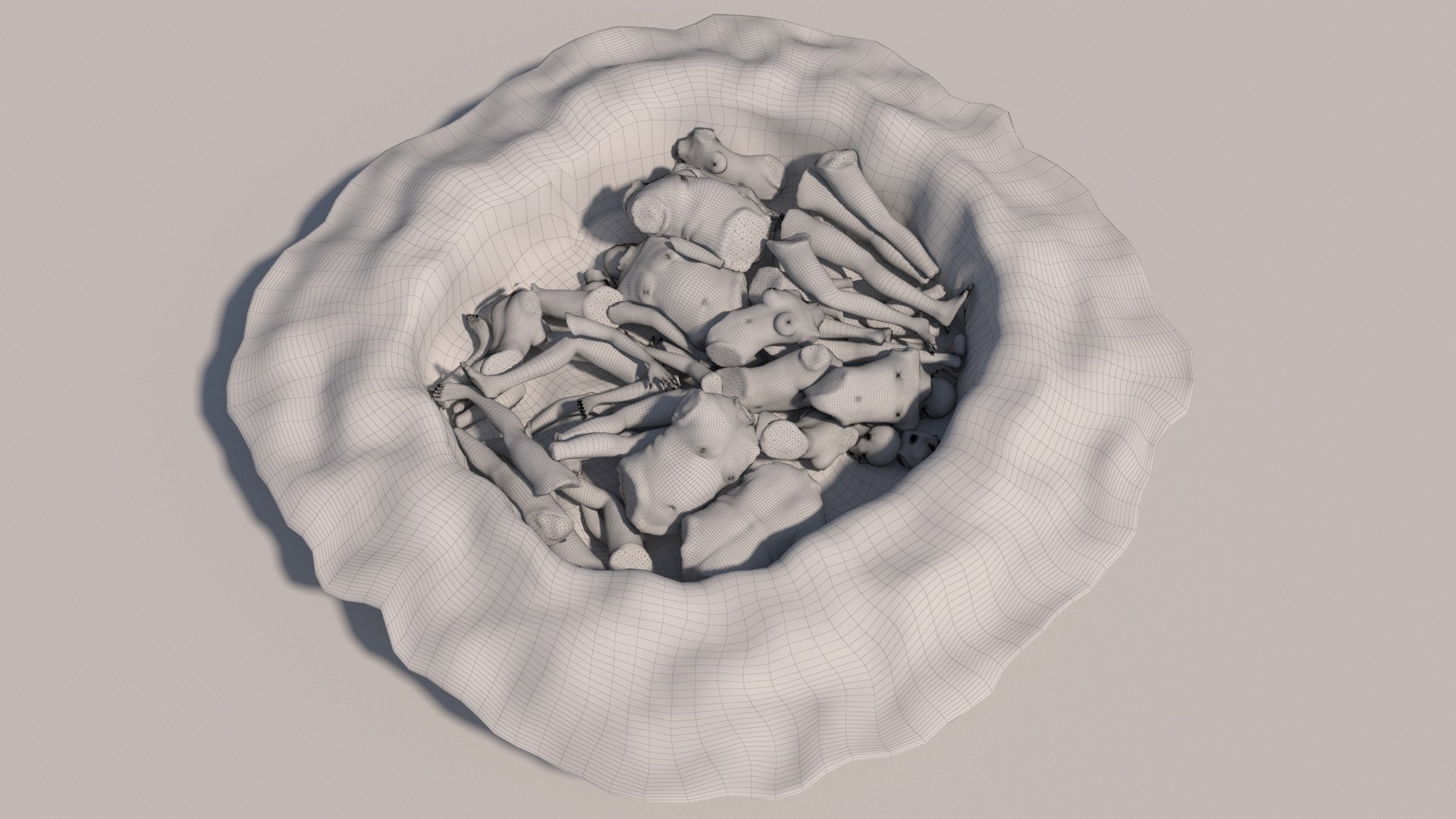 3D Small Common Pit Human Body Parts - TurboSquid 2098952