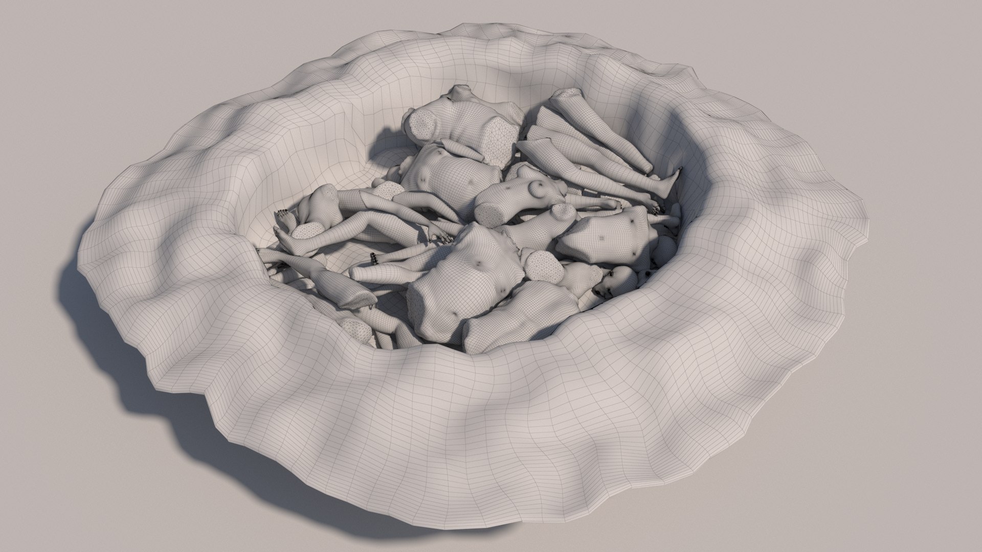 3D Small Common Pit Human Body Parts - TurboSquid 2098952