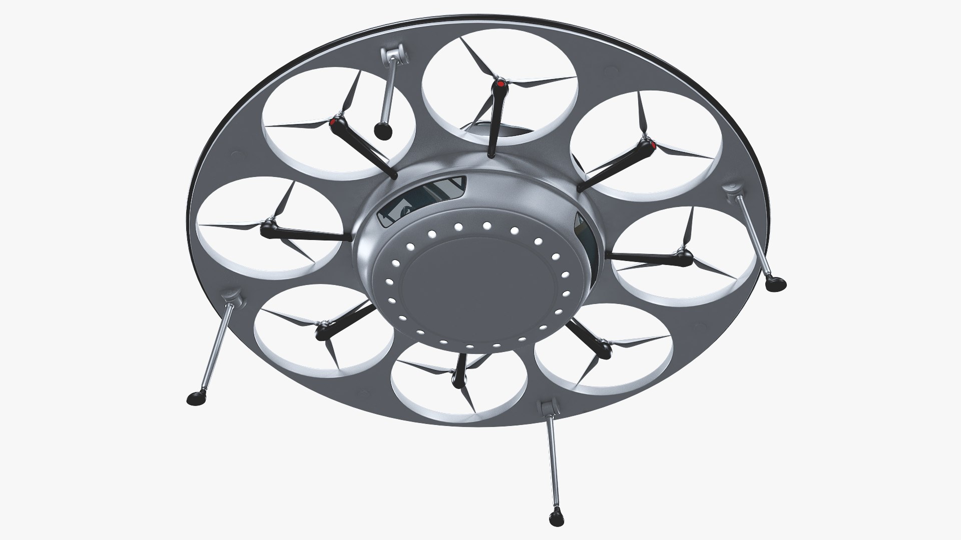 Jet Capsule Fly Drone 3D Model - TurboSquid 1599136