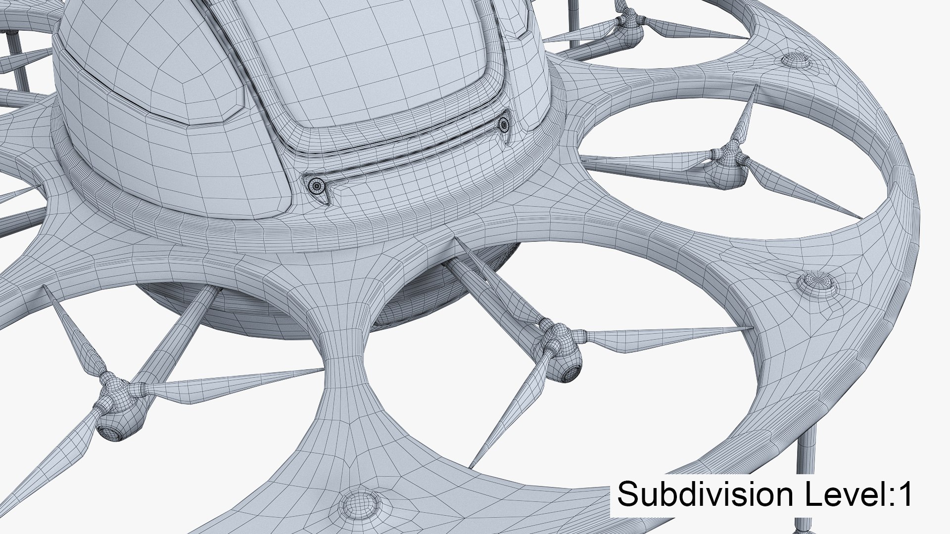 Jet Capsule Fly Drone 3D Model - TurboSquid 1599136
