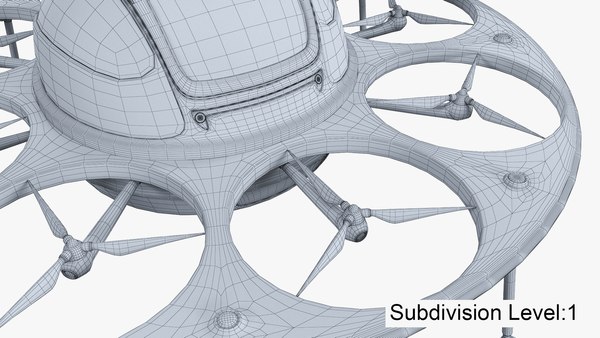 Jet capsule fly drone 3D model - TurboSquid 1599136