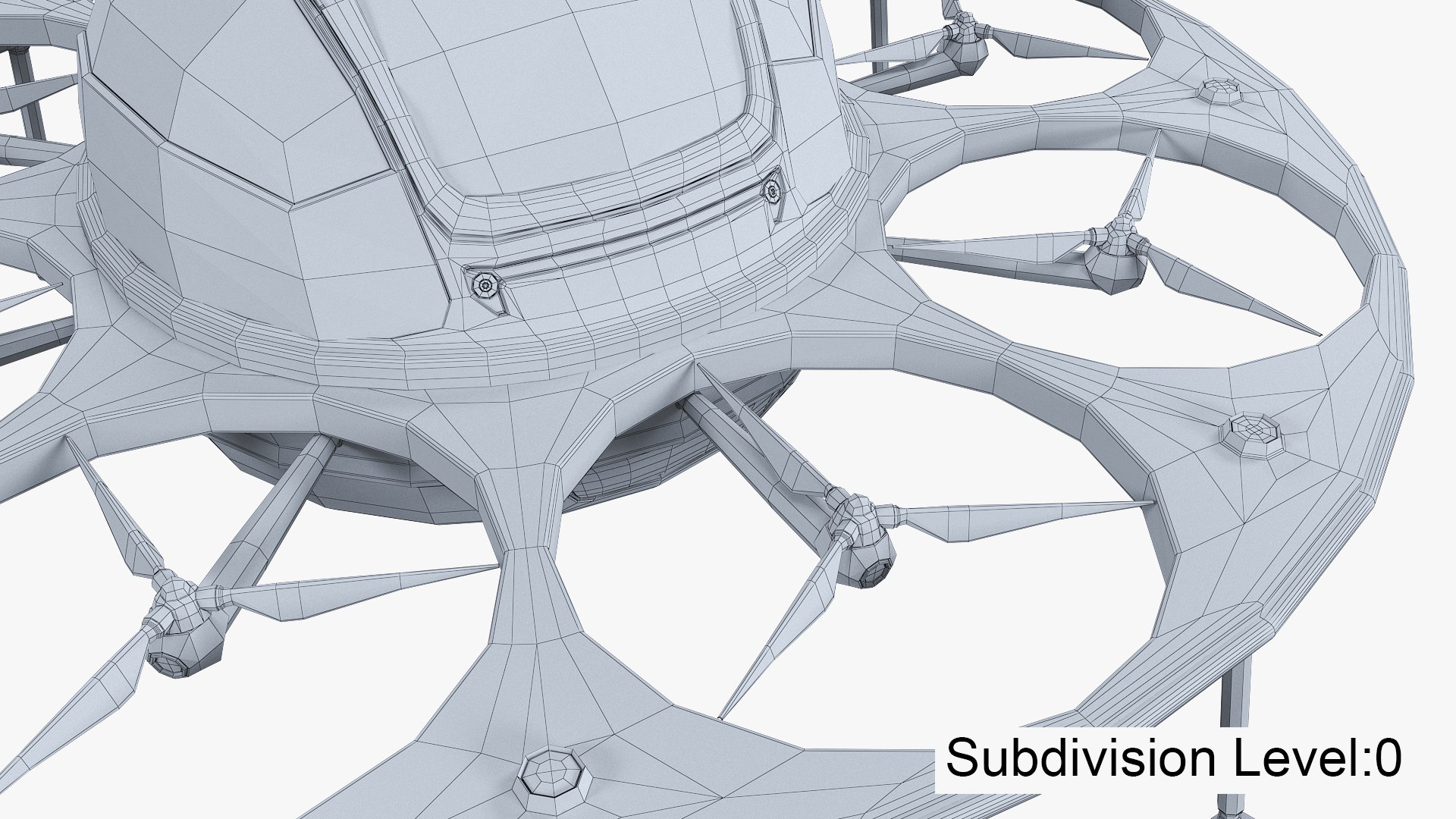 Jet Capsule Fly Drone 3D Model - TurboSquid 1599136