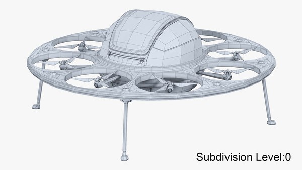 Jet capsule fly drone 3D model - TurboSquid 1599136